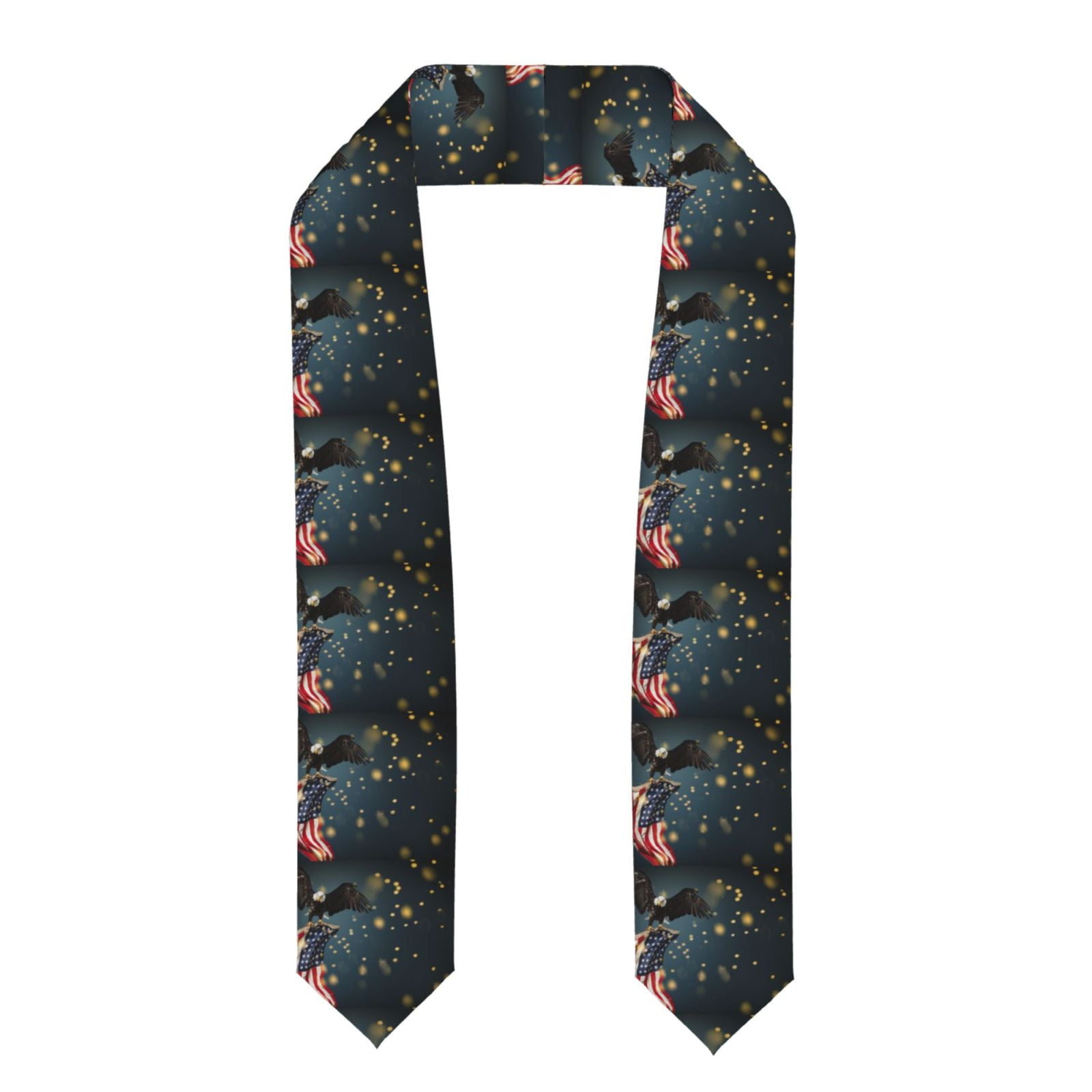 Rateoe North American Bald Eagle Pattern Graduation Shawl Stole ...