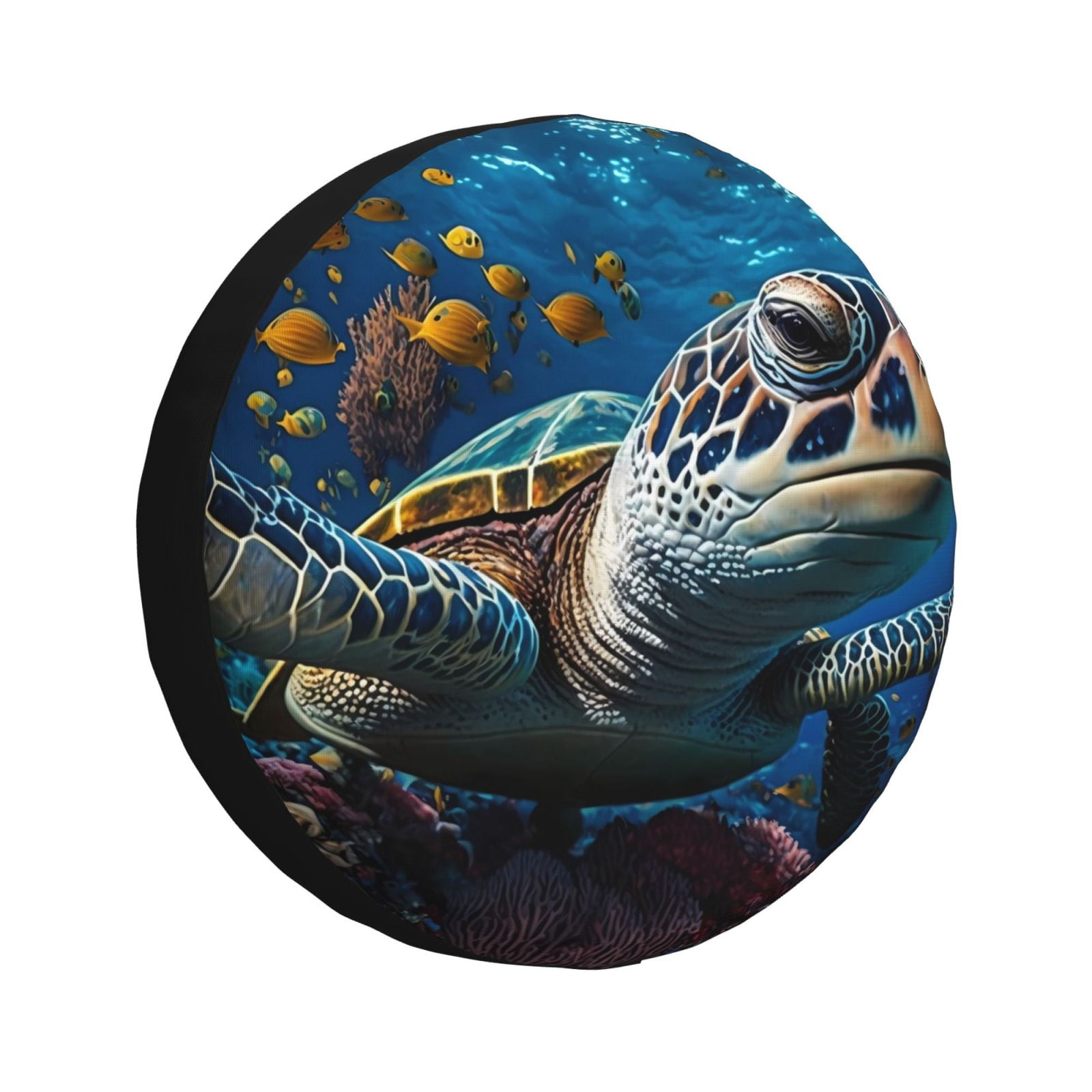 Rateoe Ocean Coral Turtle Pattern Tire Cover Wheel Protectors ...