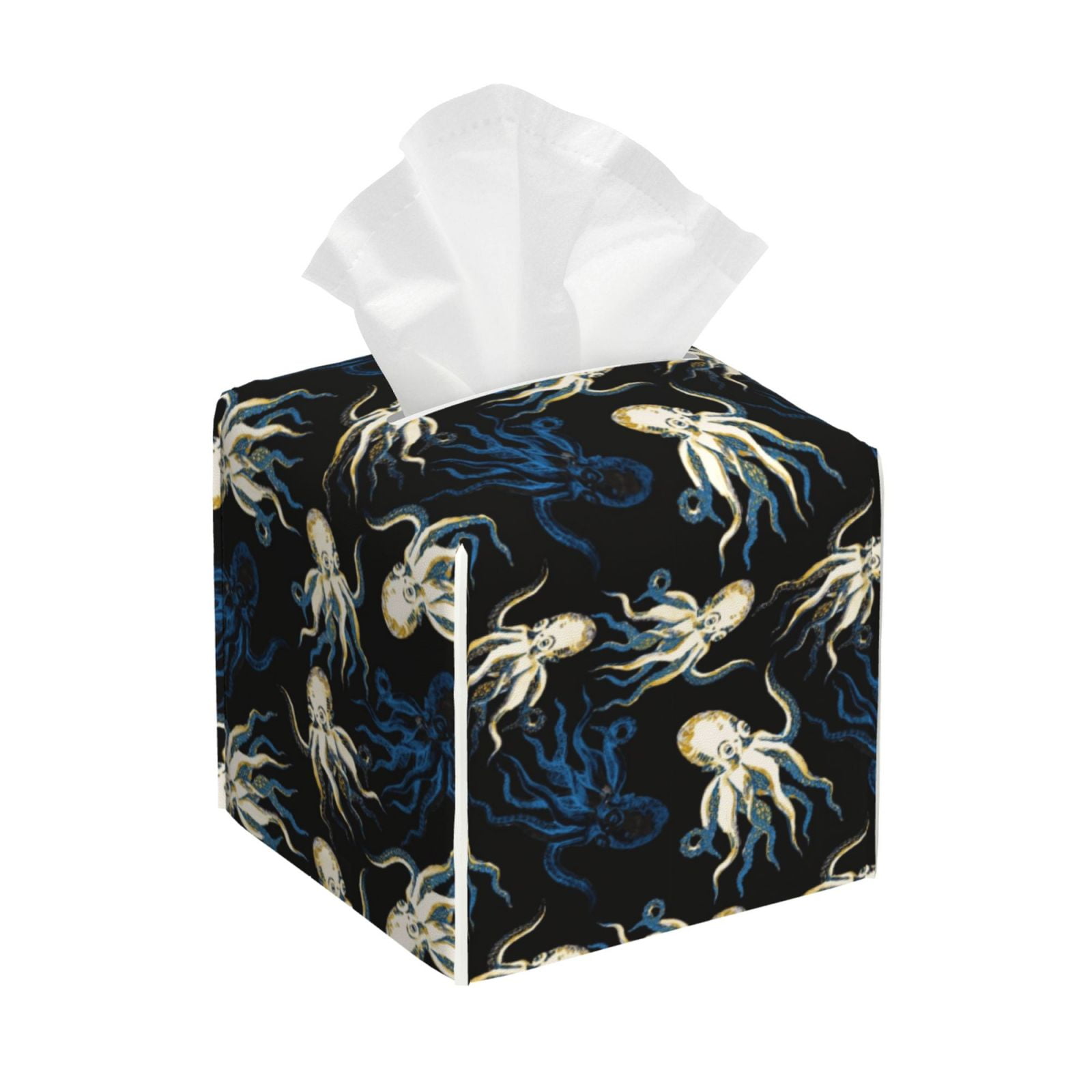 Rateoe Octopus 1 Pattern Tissue Box Cover, Modern Square Decorative ...