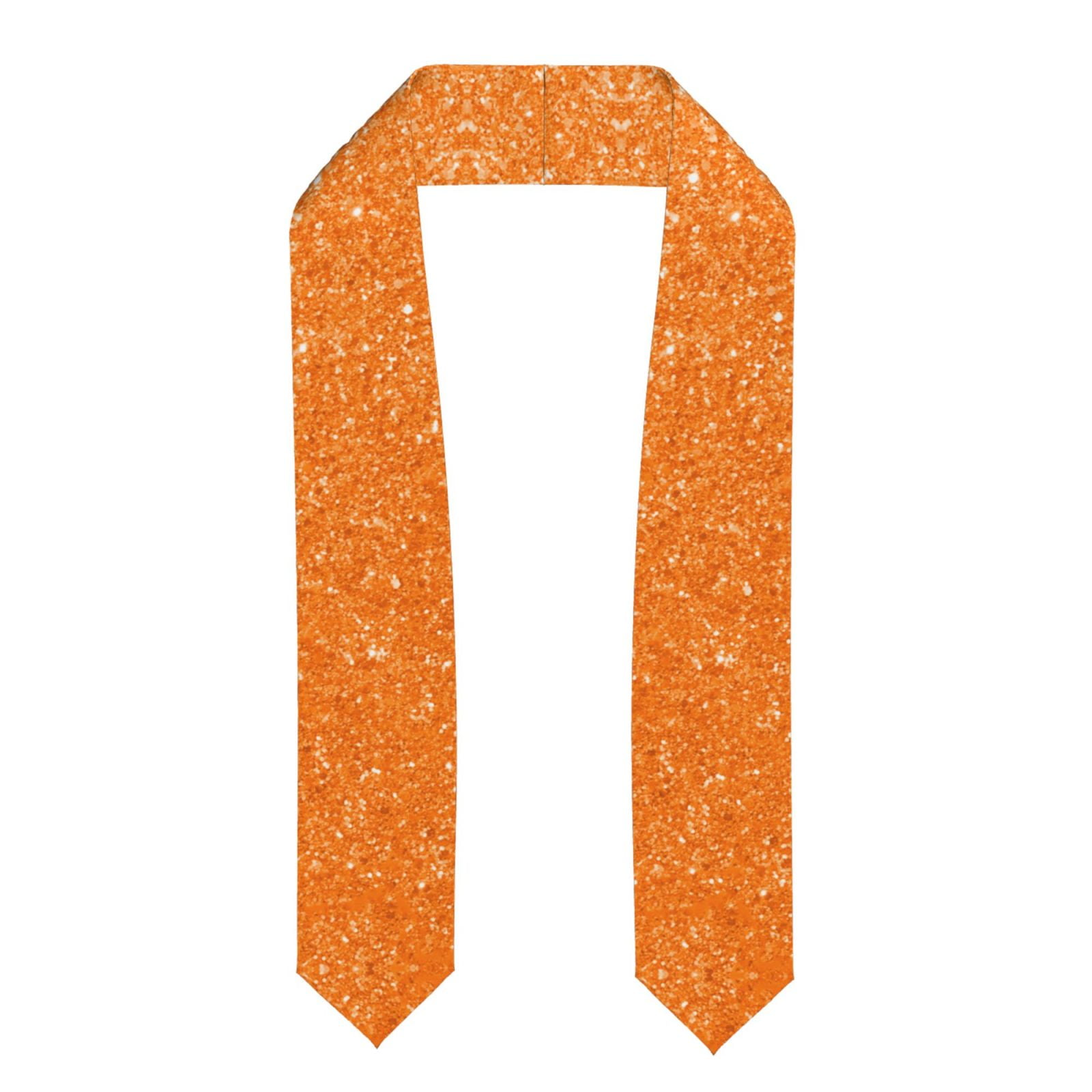 Rateoe Orange Glitter2 Pattern Graduation Shawl Stole – Elegant Stole ...