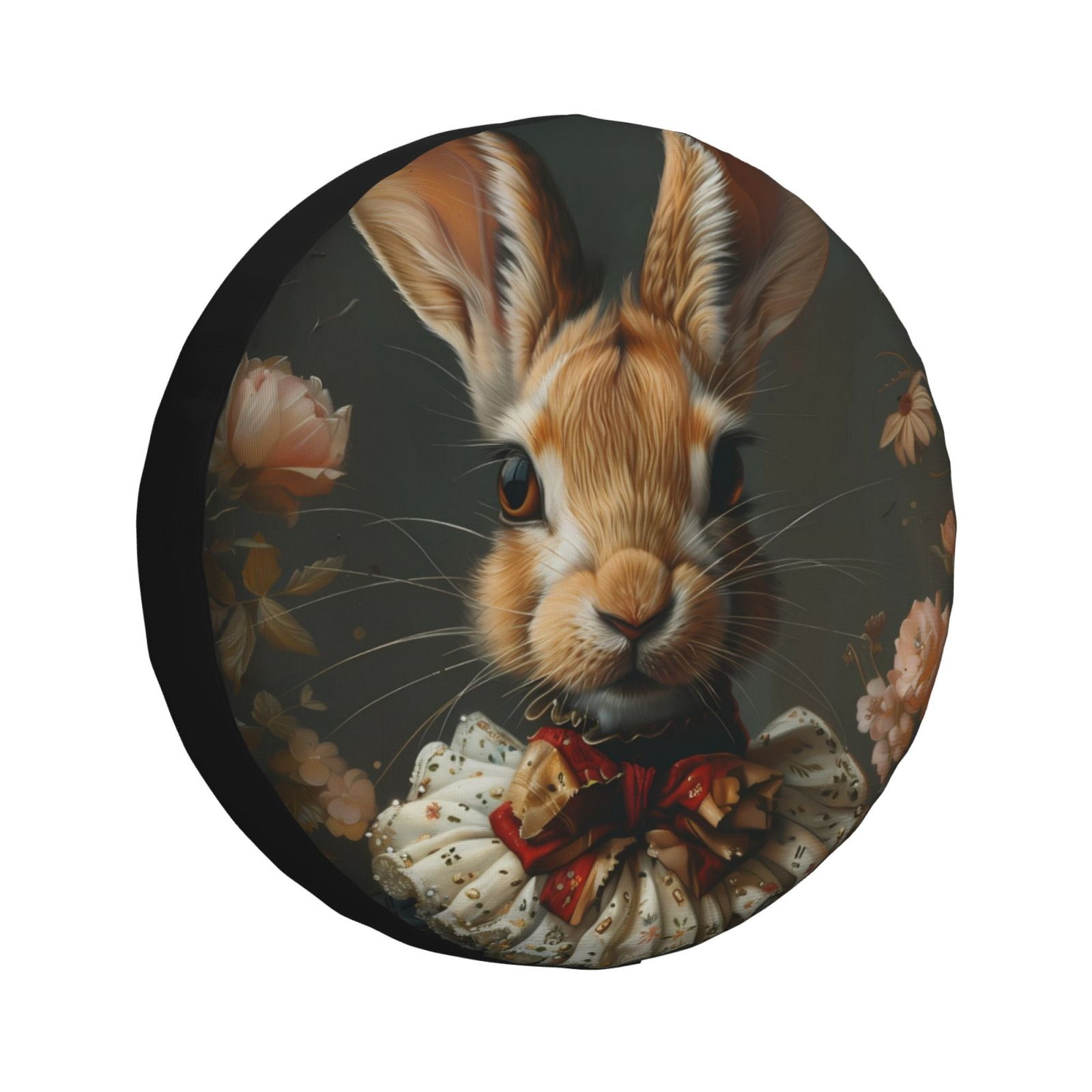 Rateoe Palatial Style Flower Rabbit Pattern Tire Cover Wheel Protectors ...