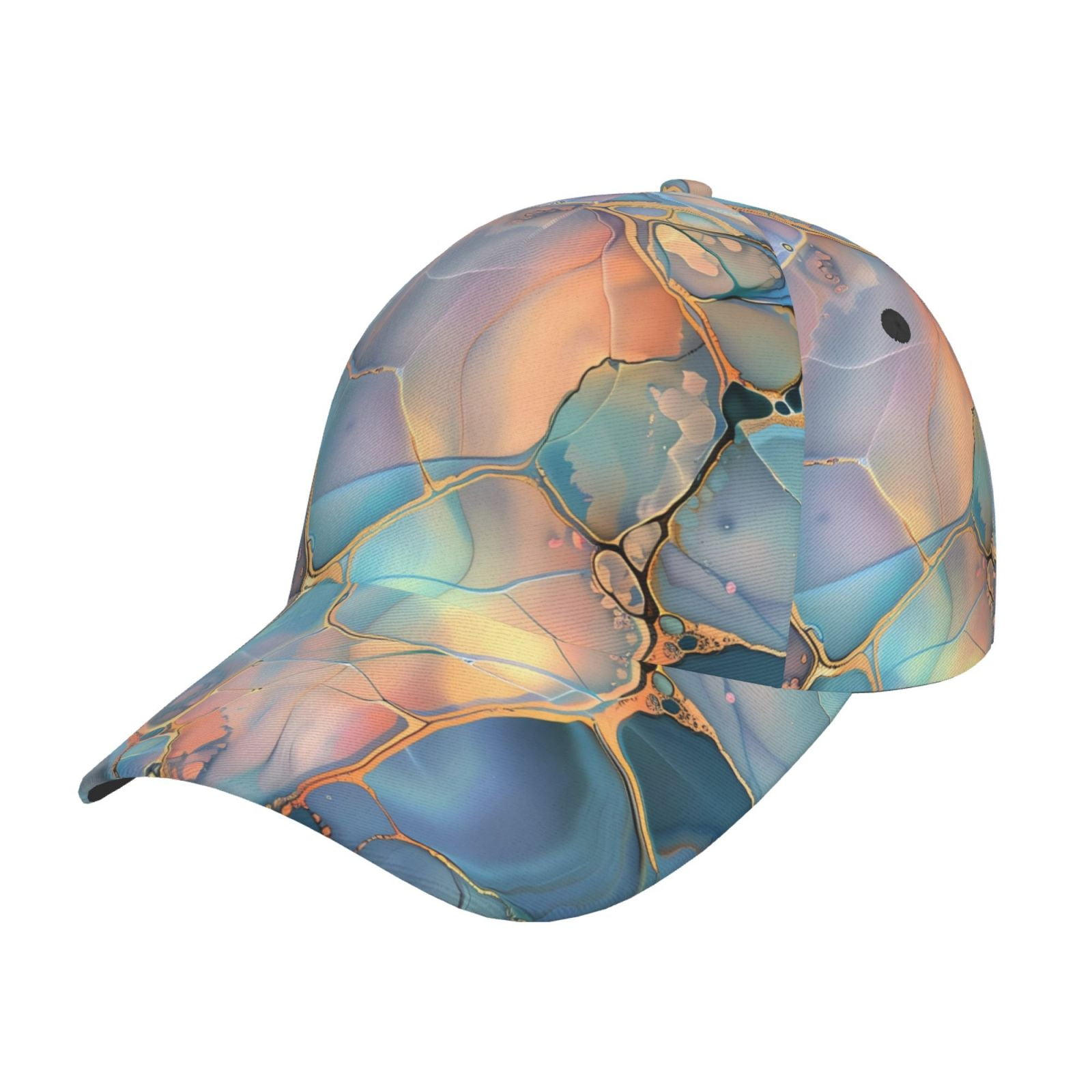 Rateoe Pastel Abstract Fluid Art Pattern Men’s Baseball Cap ...
