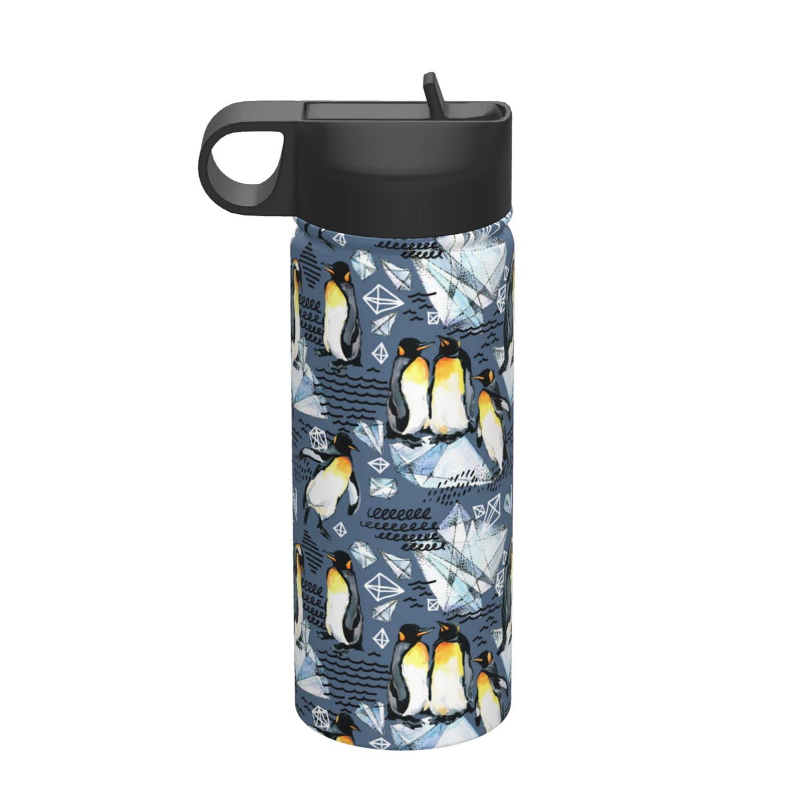 Rateoe Penguin Arctic Adventure Printed 18oz Sports Insulated Water ...