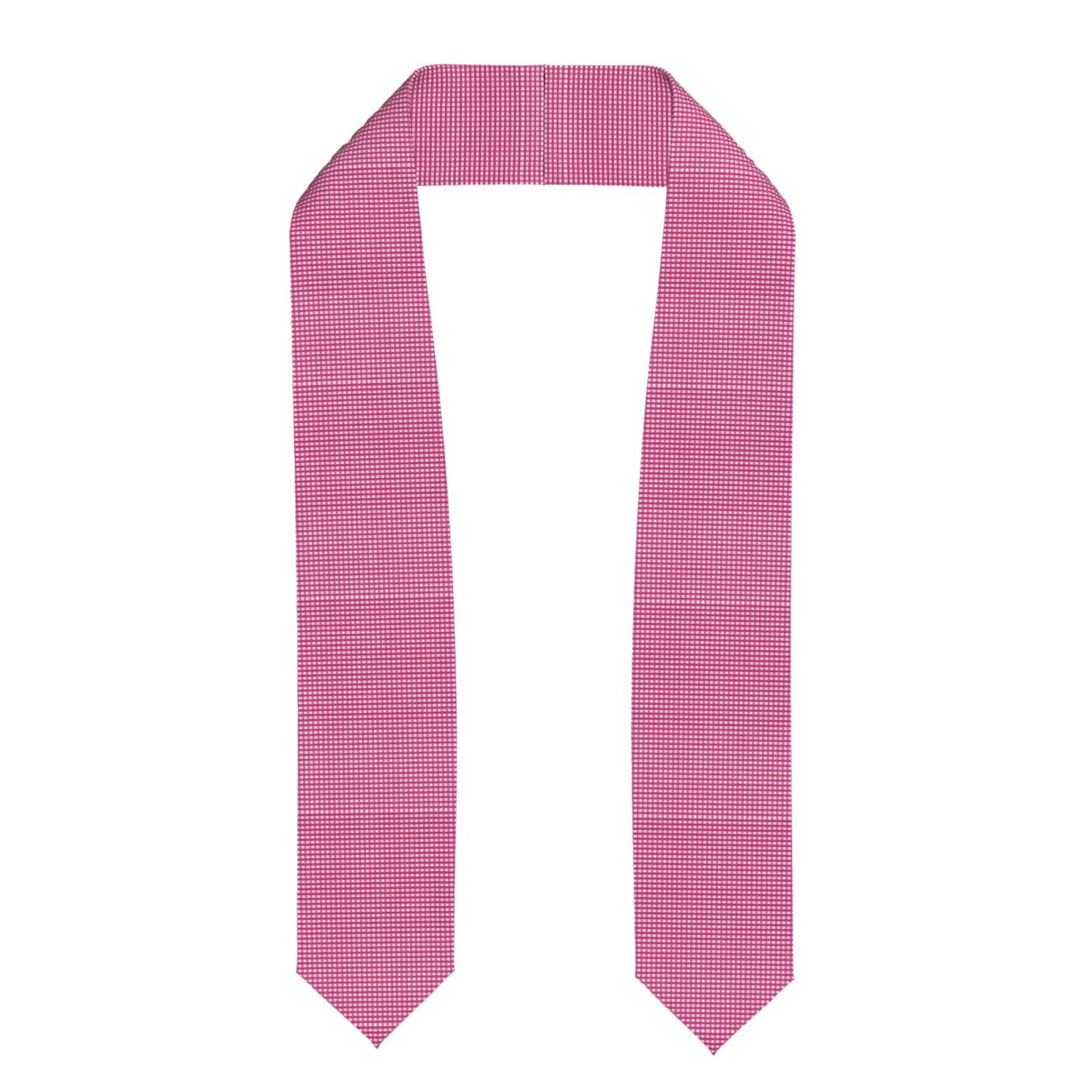 Rateoe Pink Gingham Pattern Graduation Shawl Stole – Elegant Stole for ...