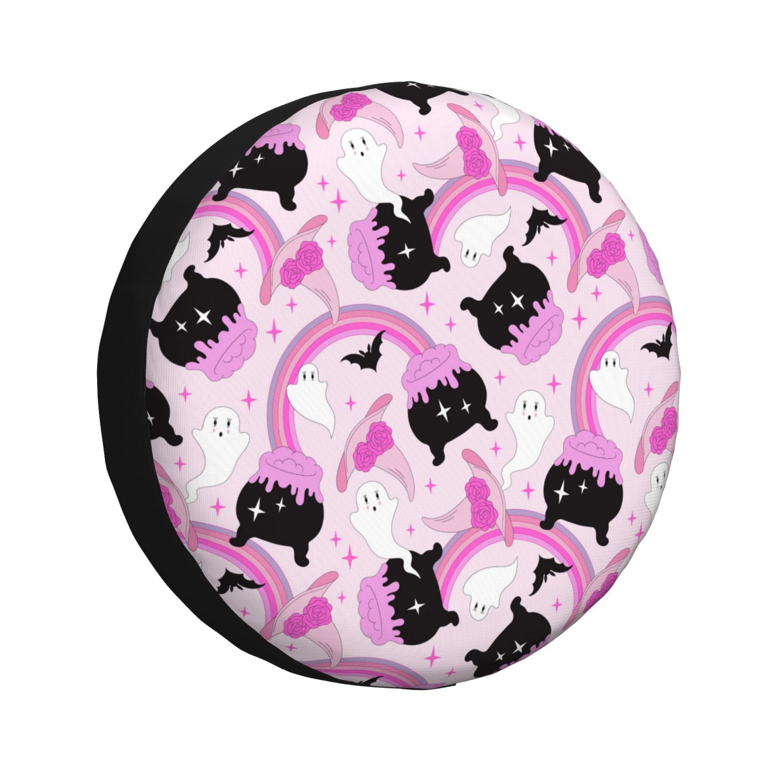 Rateoe Pink Girl Halloween Pattern Tire Cover Wheel Protectors ...