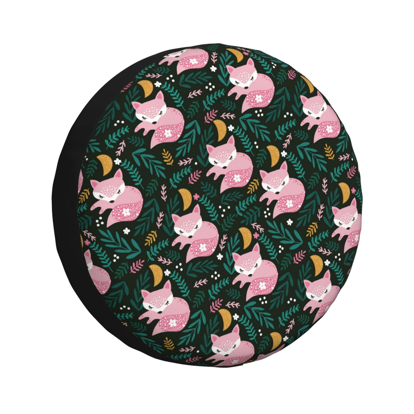 Rateoe Pink Sleeping Fox Pattern Tire Cover Wheel Protectors ...