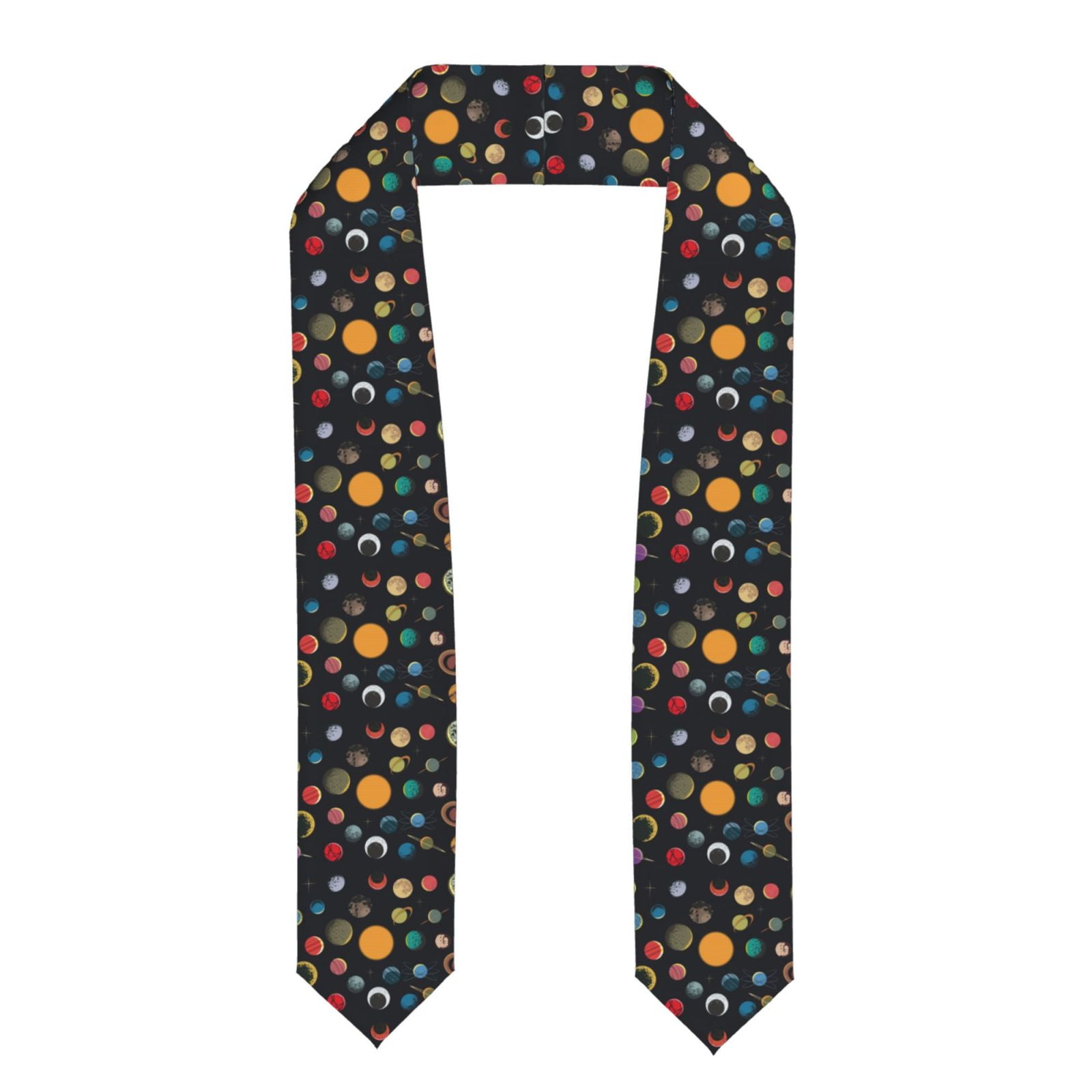 Rateoe Planets And Their Moons Pattern Graduation Shawl Stole – Elegant ...