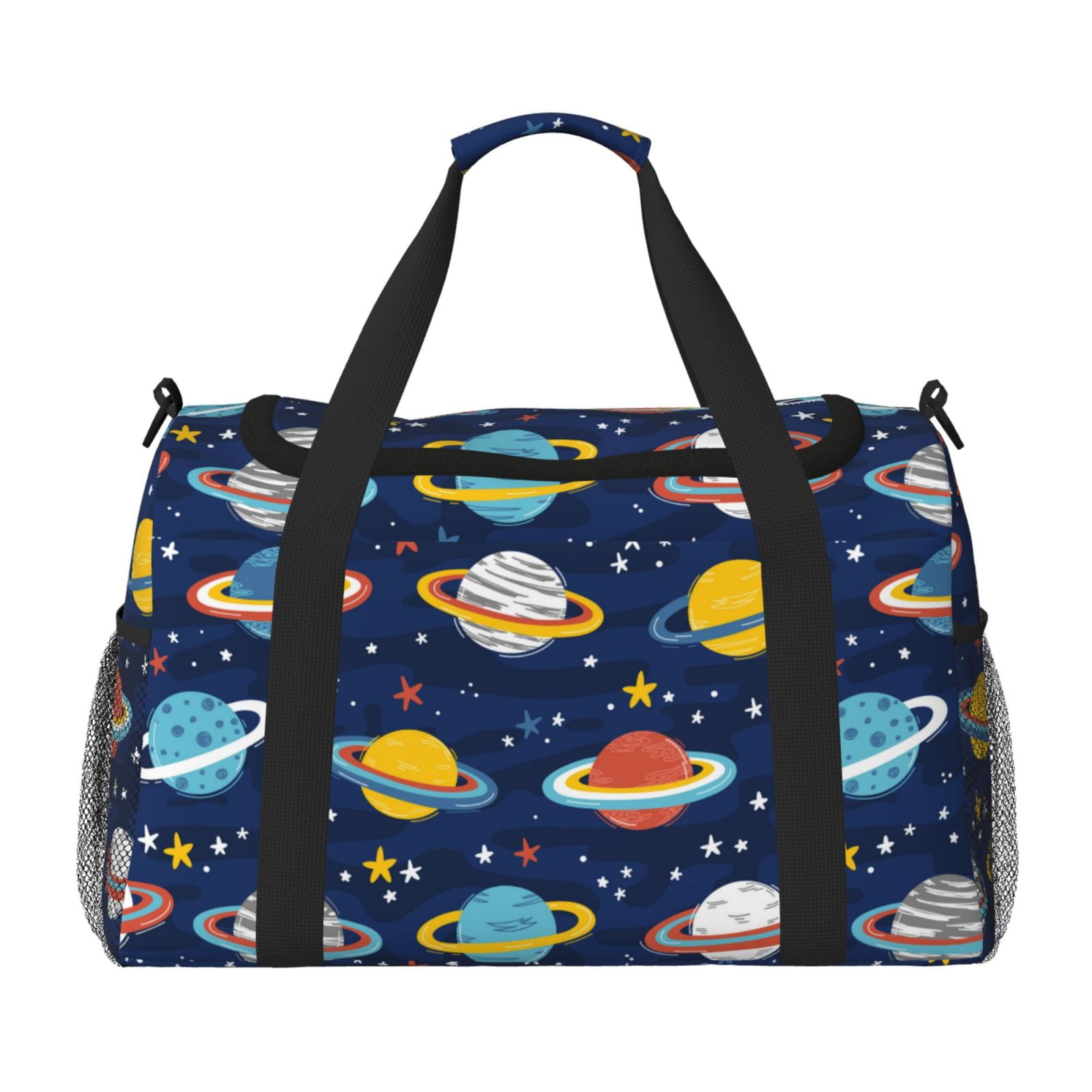 Rateoe Planets and Stars Pattern Gym Bag for Women, Duffle Bag for ...