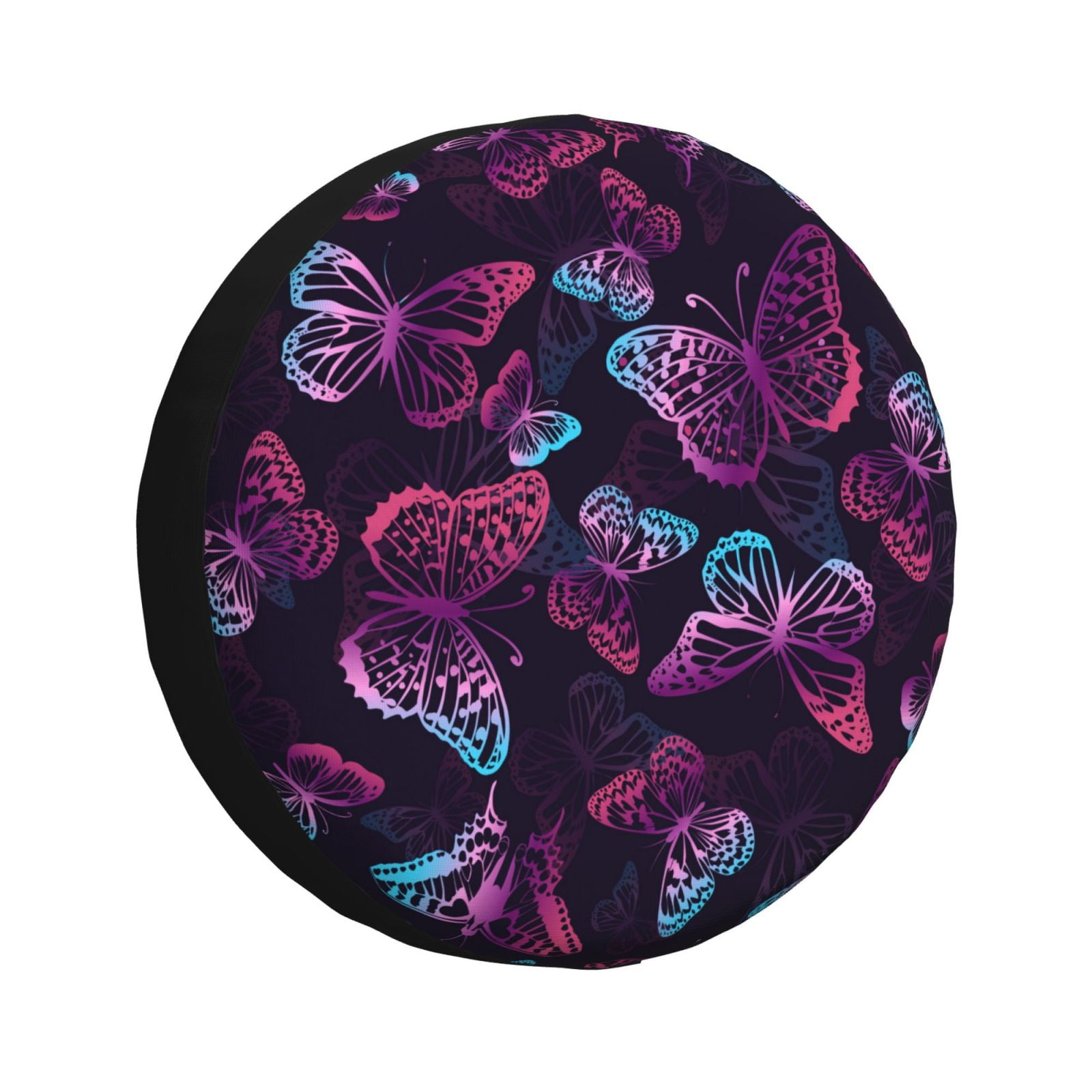 Rateoe Purple Butterfly Pattern Tire Cover Wheel Protectors ...