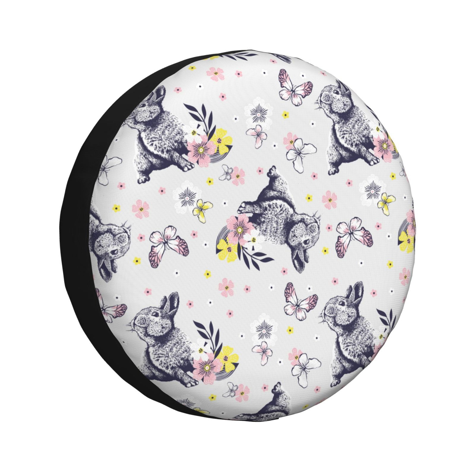 Rateoe Rabbit And Butterfly Pattern Tire Cover Wheel Protectors ...
