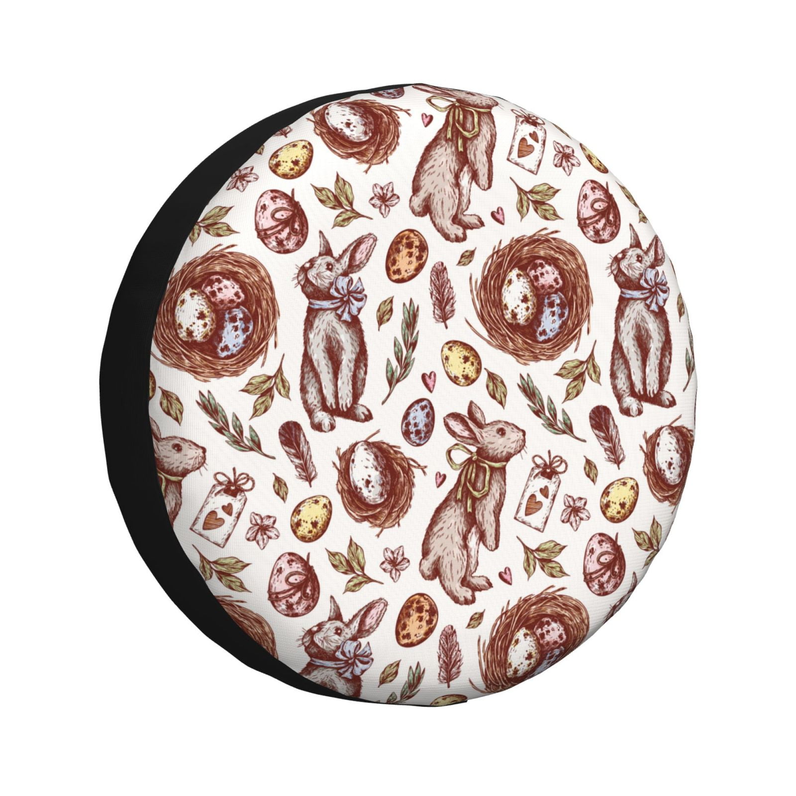 Rateoe Rabbit And Egg Pattern Tire Cover Wheel Protectors Weatherproof Wheel Covers Universal ...