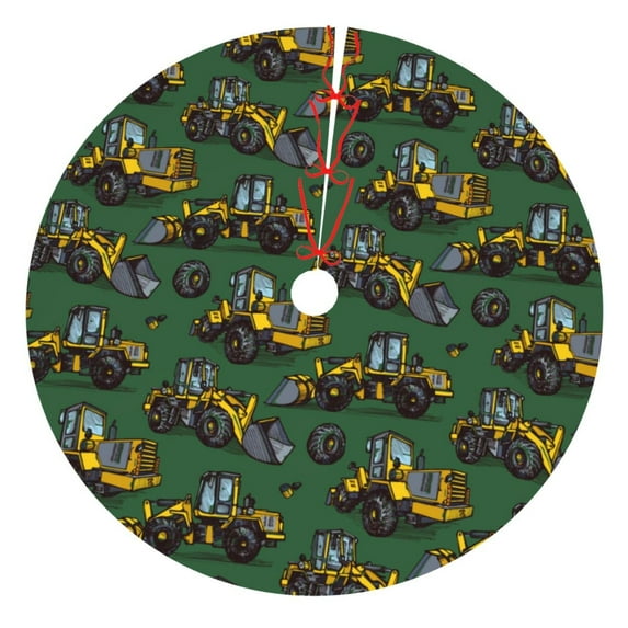 Rateoe Scraper Print Christmas Tree Skirt 30" for Xmas Holiday New Year ...