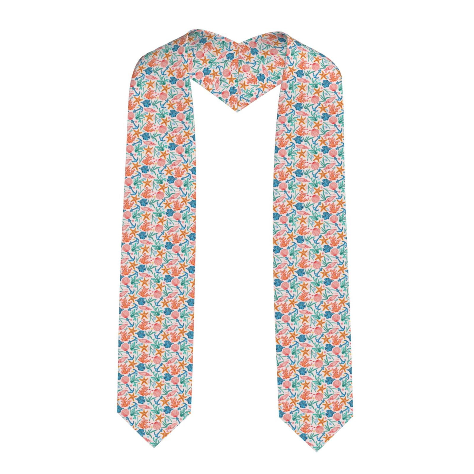 Rateoe Sea Creatures Pattern Graduation Shawl Stole – Elegant Stole for ...
