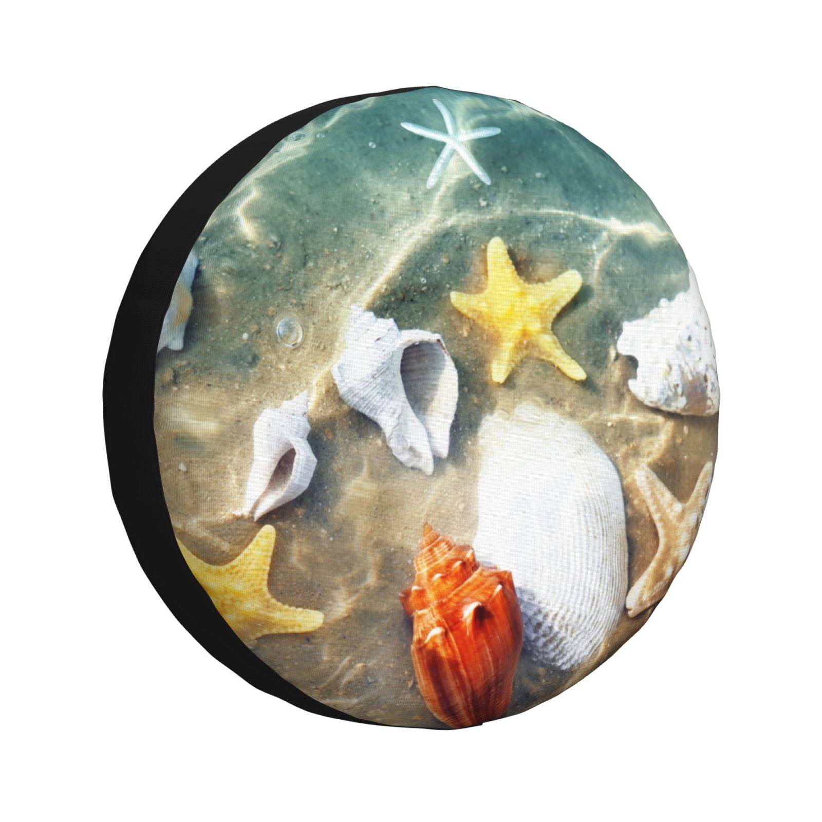 Rateoe Seashell On The Beach Pattern Tire Cover Wheel Protectors ...
