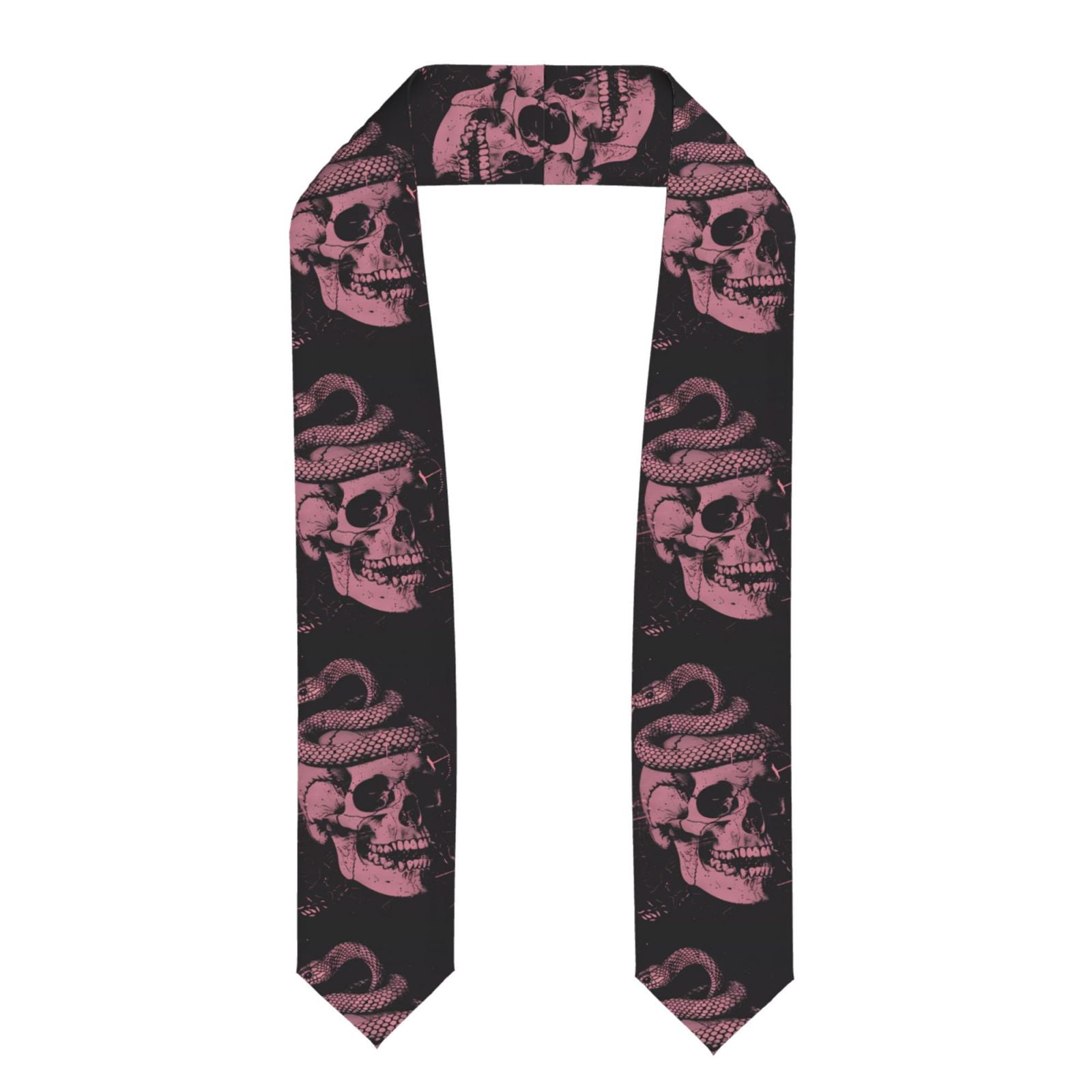 Rateoe Skull and Snake Art Pattern Graduation Shawl Stole – Elegant ...
