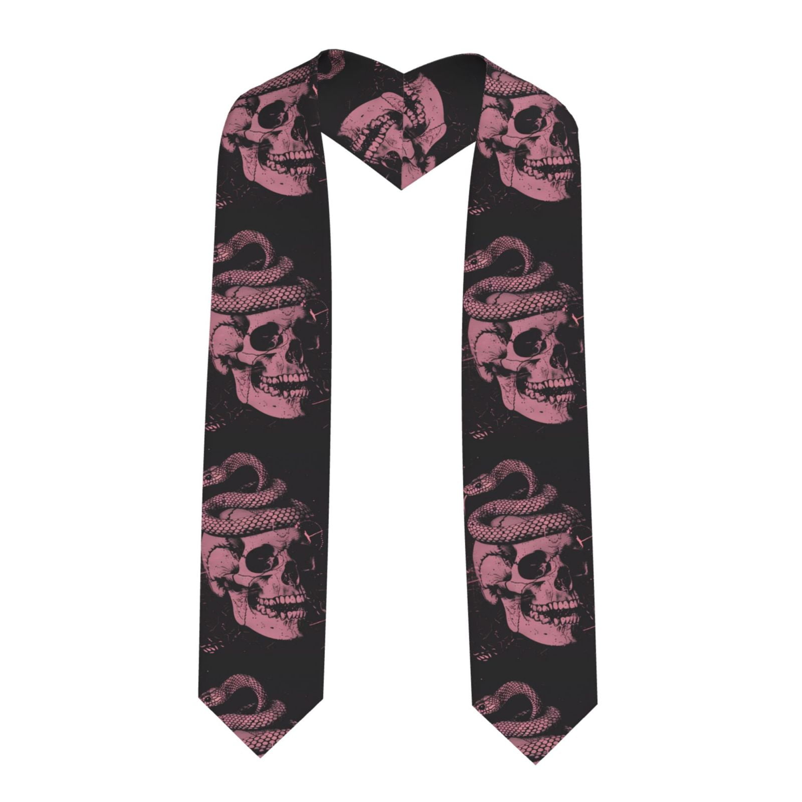 Rateoe Skull and Snake Art Pattern Graduation Shawl Stole – Elegant ...
