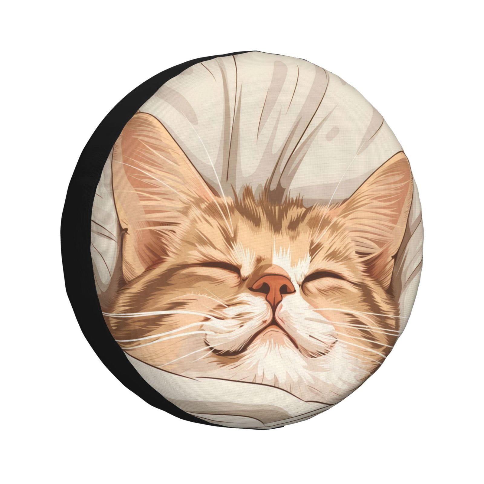 Rateoe Sleeping Cat In Blanket Pattern Tire Cover Wheel Protectors ...