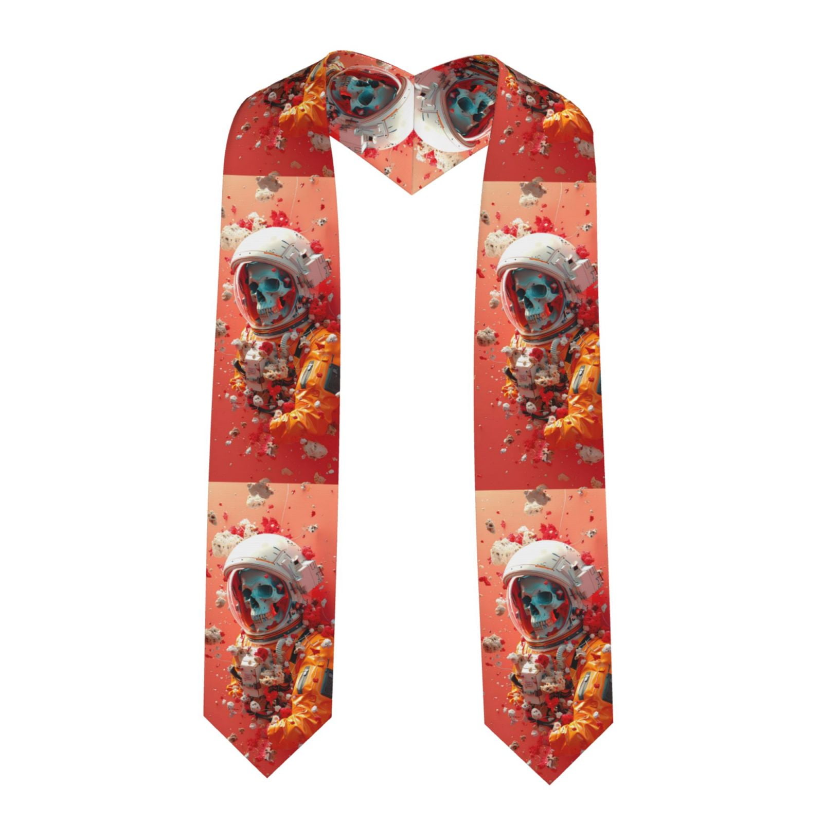 Rateoe Space Skeleton Art Pattern Graduation Shawl Stole – Elegant ...