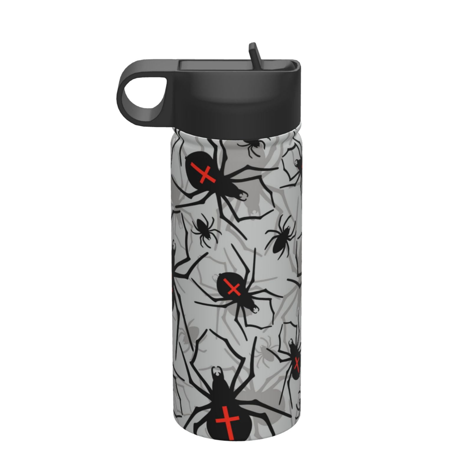 Rateoe Spiders Printed 18oz Sports Insulated Water Bottle, Double ...