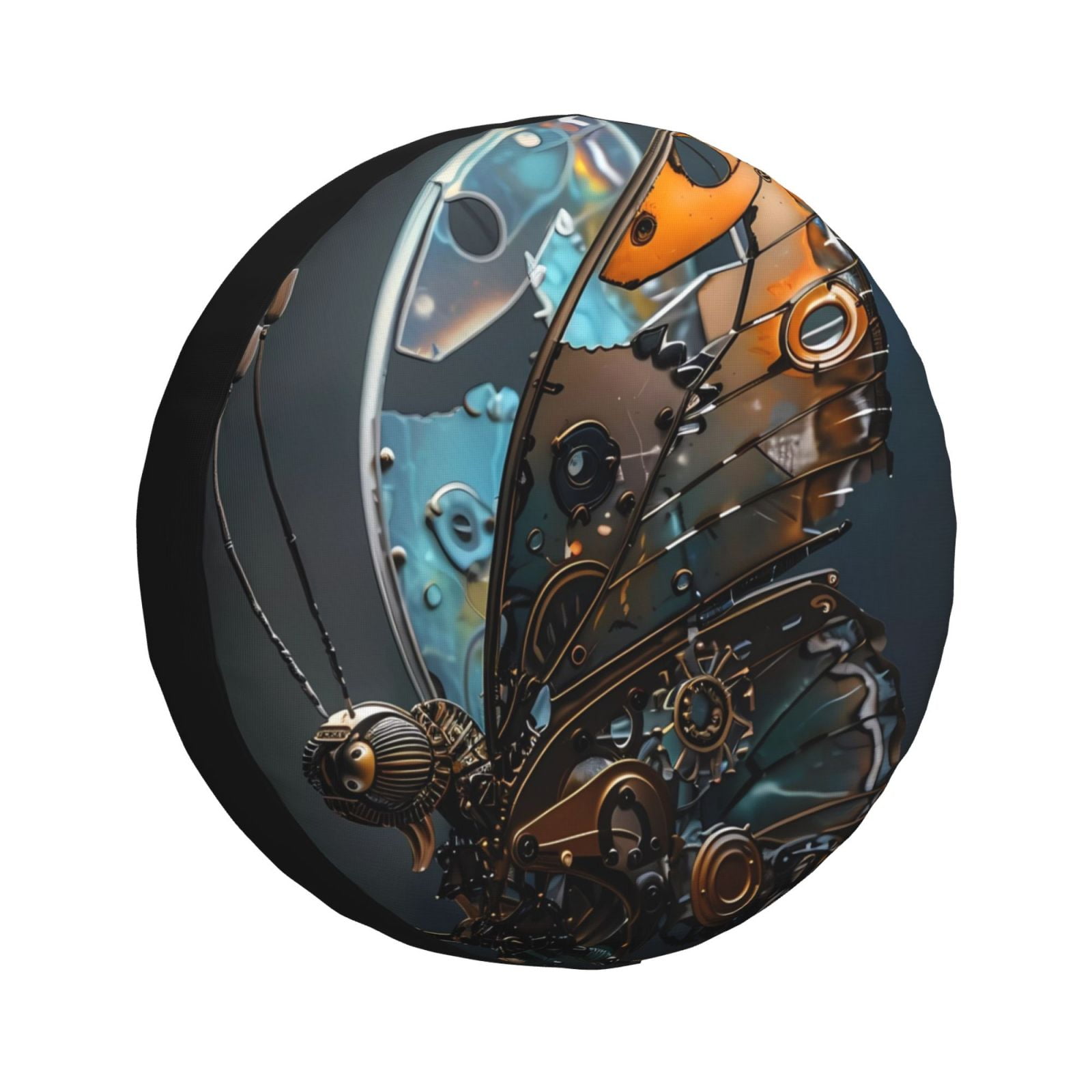 Rateoe Steampunk Mechanical Butterfly Pattern Tire Cover Wheel ...