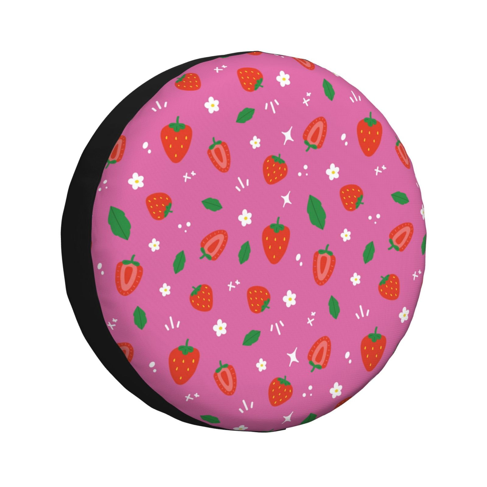 Rateoe Strawberry Floral Pattern Tire Cover Wheel Protectors ...