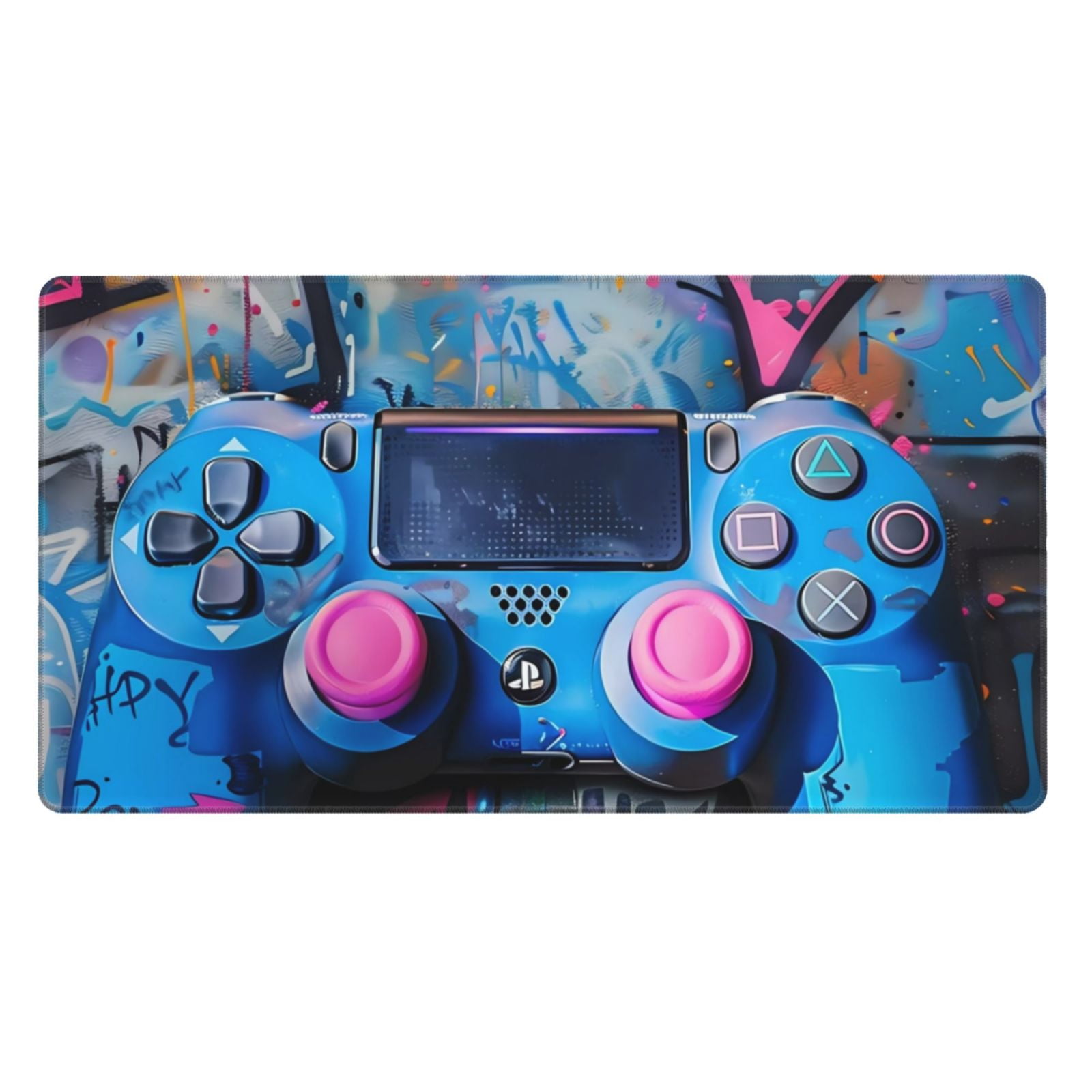 Rateoe Street Art Gamepad Design Print Mouse Pad - Extended Large ...