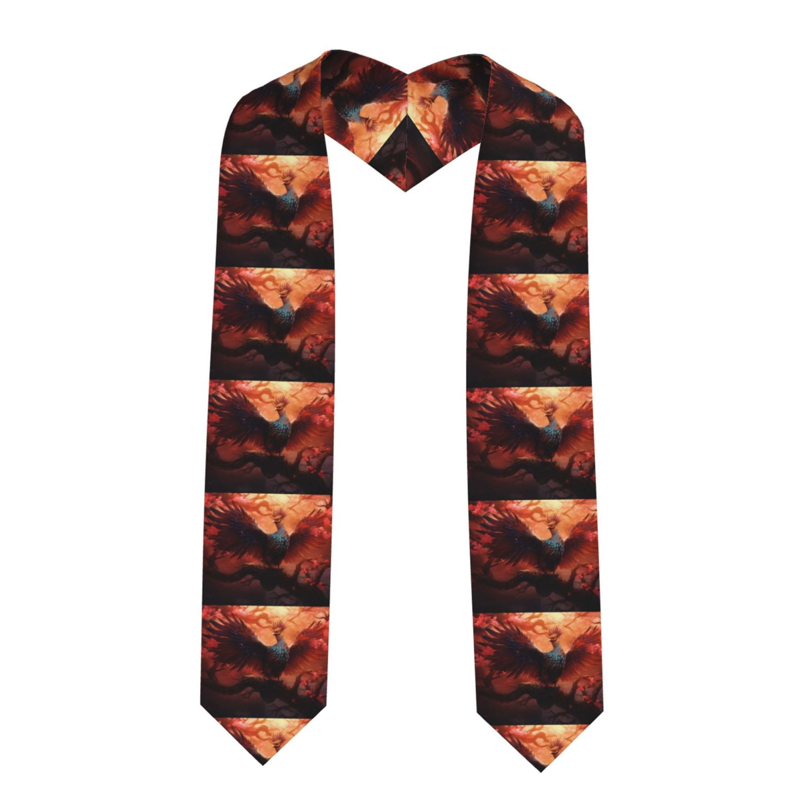 Rateoe Sunset Blossoms Phoenix Perch Pattern Graduation Shawl Stole – Elegant Stole for ...