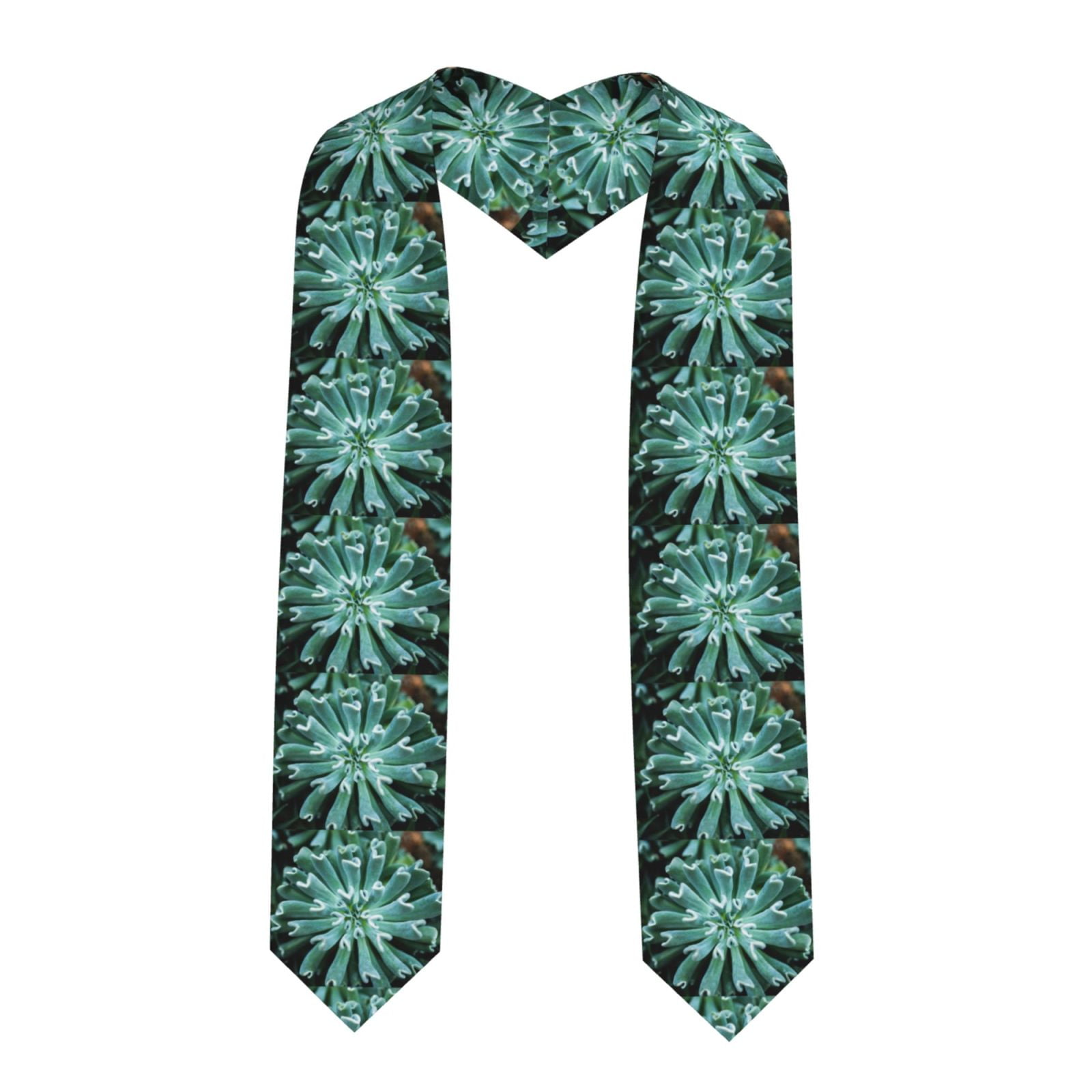Rateoe Teal Cactus Pattern Graduation Shawl Stole – Elegant Stole for ...