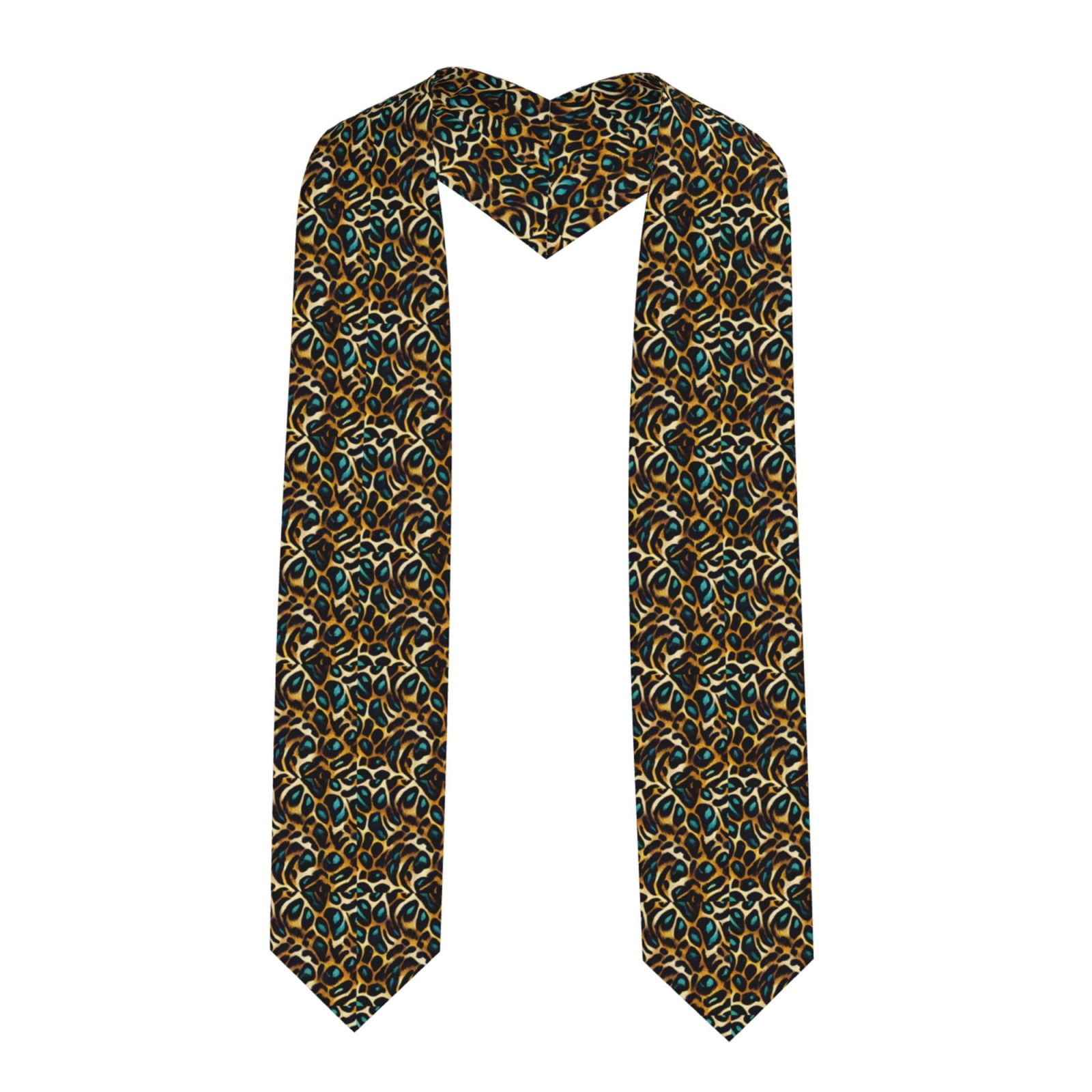 Rateoe Teal Leopard Pattern Graduation Shawl Stole – Elegant Stole for ...