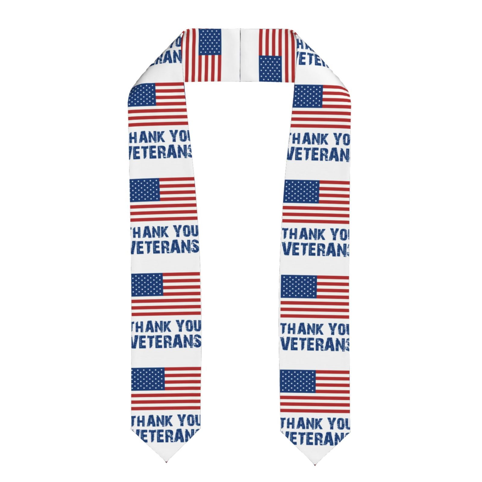 Rateoe Thank You Veterans Pattern Graduation Shawl Stole – Elegant ...