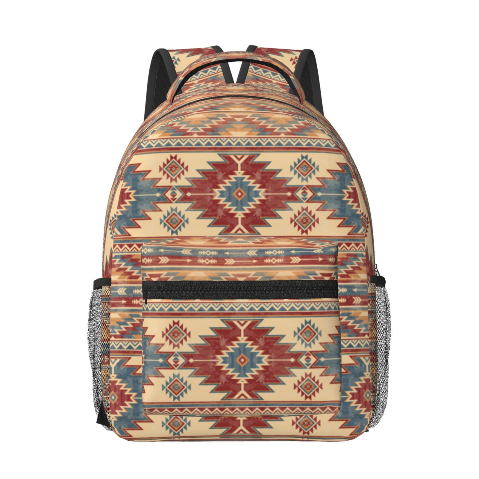 Rateoe Traditional Tribal Aztec Pattern Durable Student Backpack Laptop ...