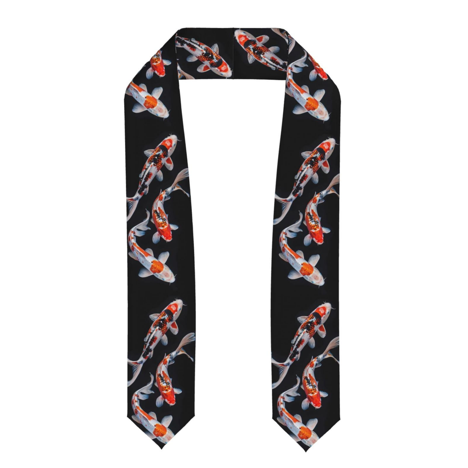 Rateoe Tricolor Koi Fish Trio Pattern Graduation Shawl Stole – Elegant ...