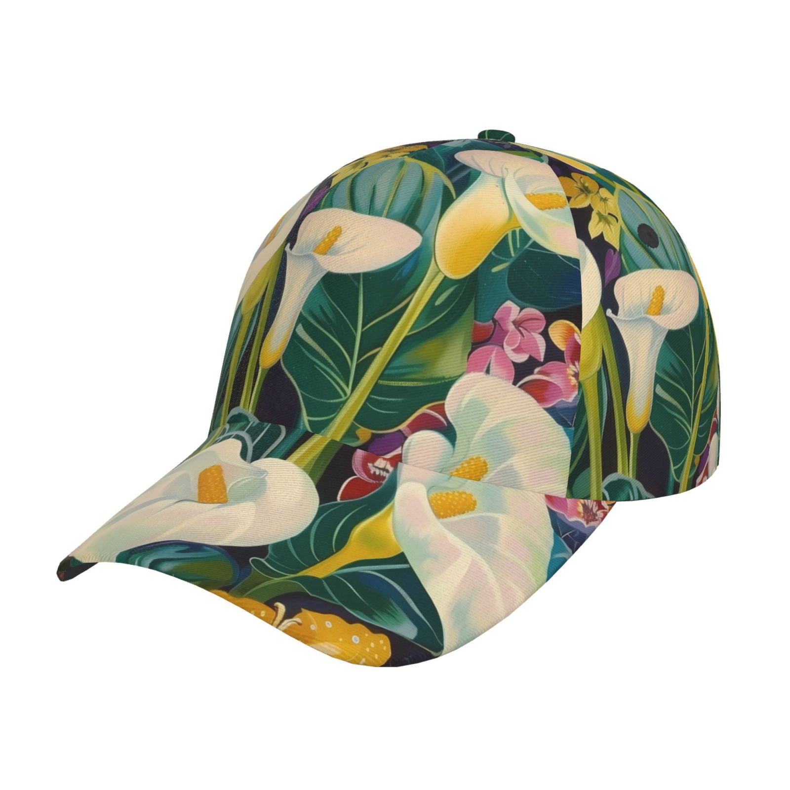 Rateoe Tropical Floral Jungle Pattern Men’s Baseball Cap – Adjustable ...