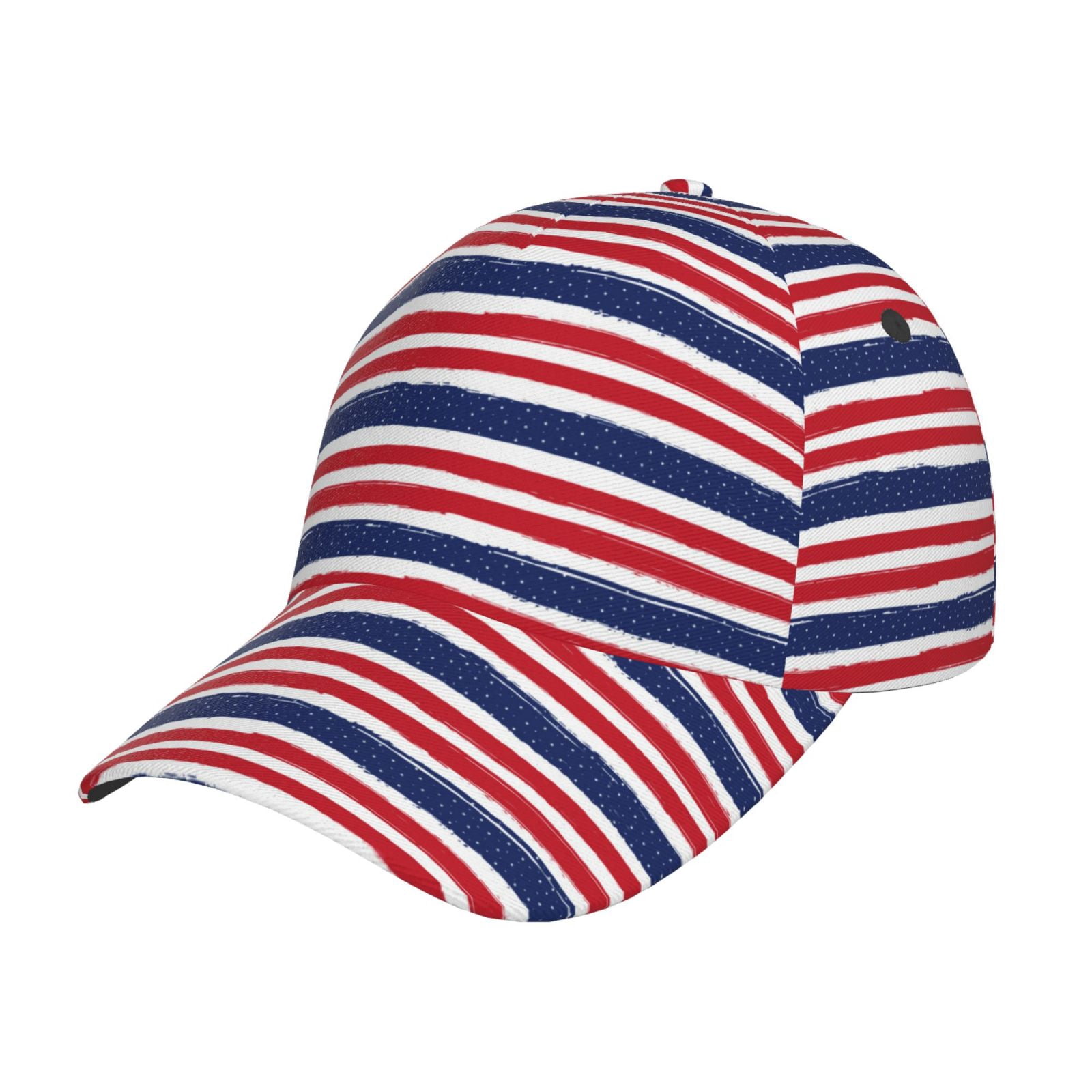 Rateoe USA Colors Stripes Pattern Men’s Baseball Cap – Adjustable ...