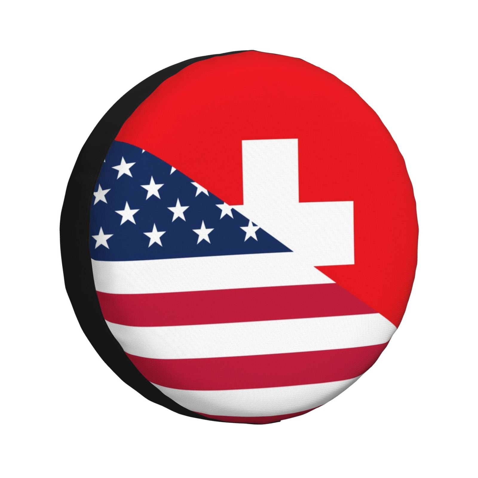 Rateoe USA Switzerland Pattern Tire Cover Wheel Protectors Weatherproof ...