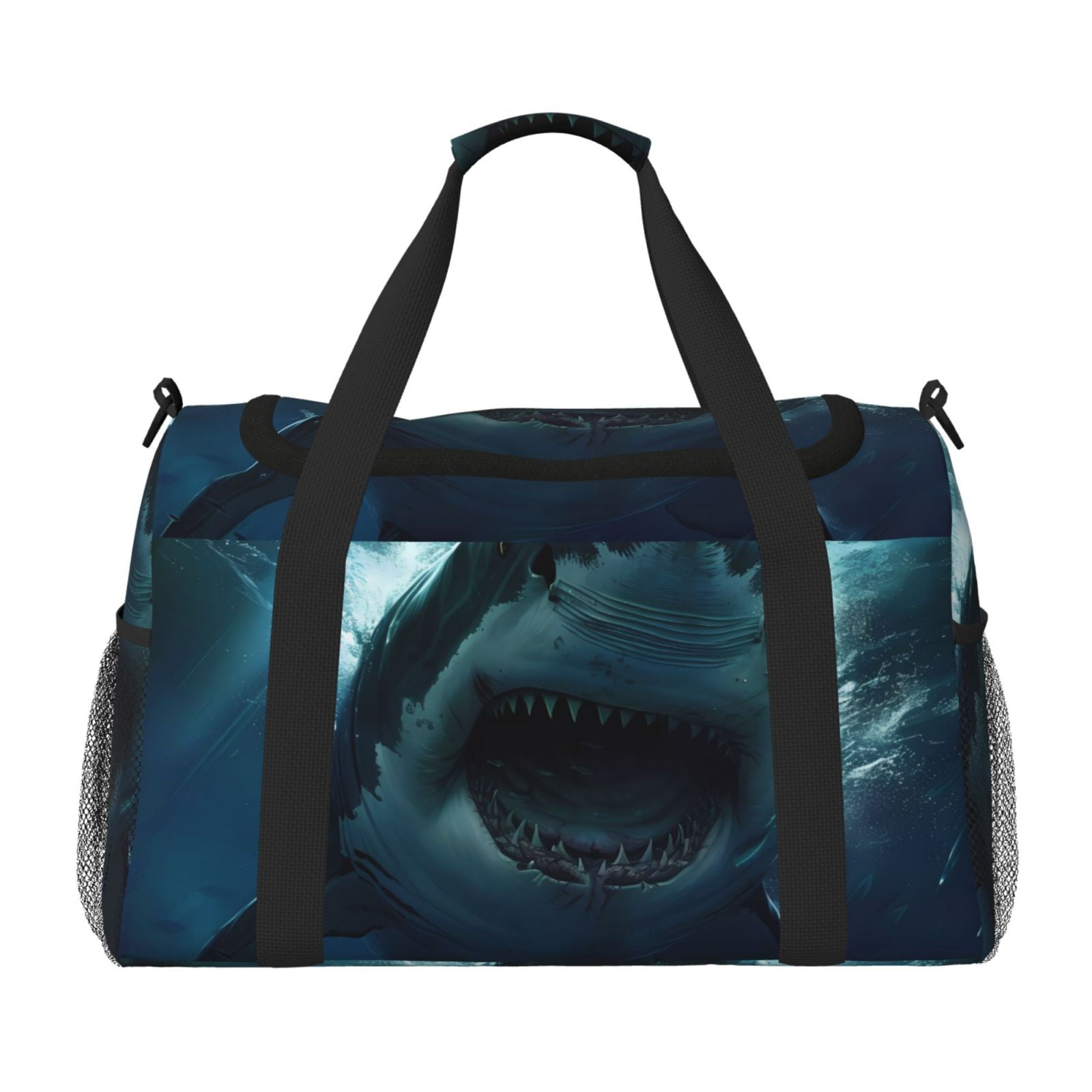 Rateoe Undersea Shark Pattern Gym Bag for Women, Duffle Bag for Travel ...