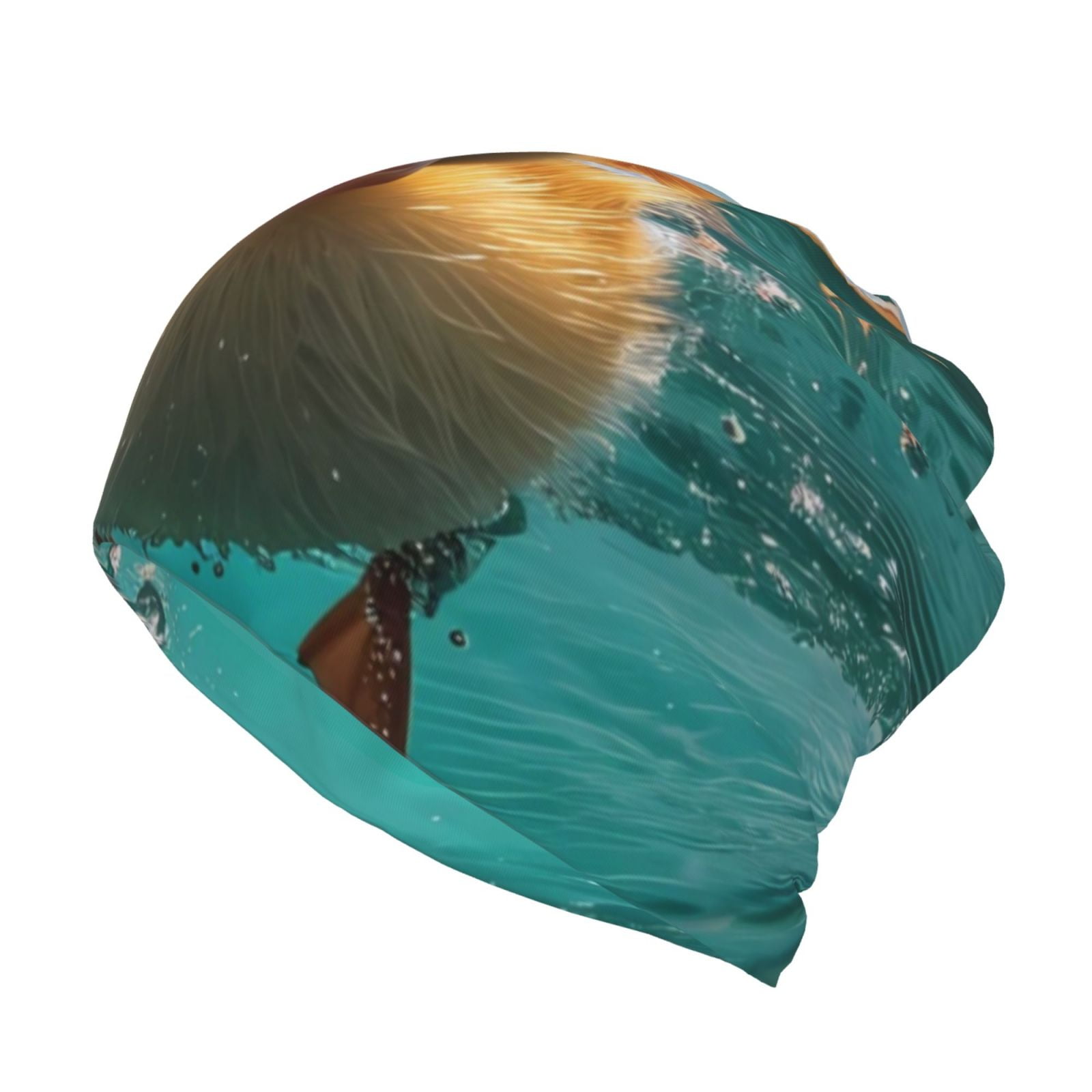 Rateoe Underwater Swimming Duck Cotton Slouchy Beanie Hat for Men/Women ...