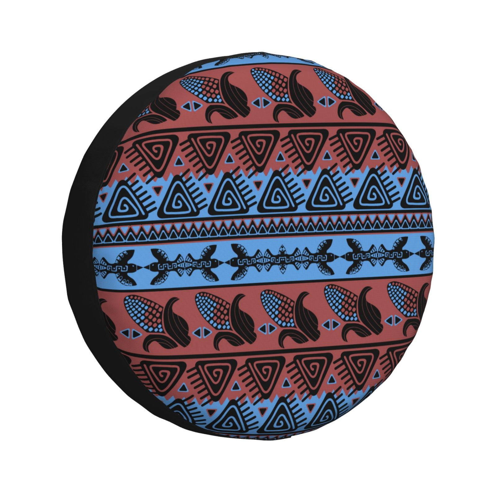Rateoe Vintage Corn Pattern in Red Blue Pattern Tire Cover Wheel ...