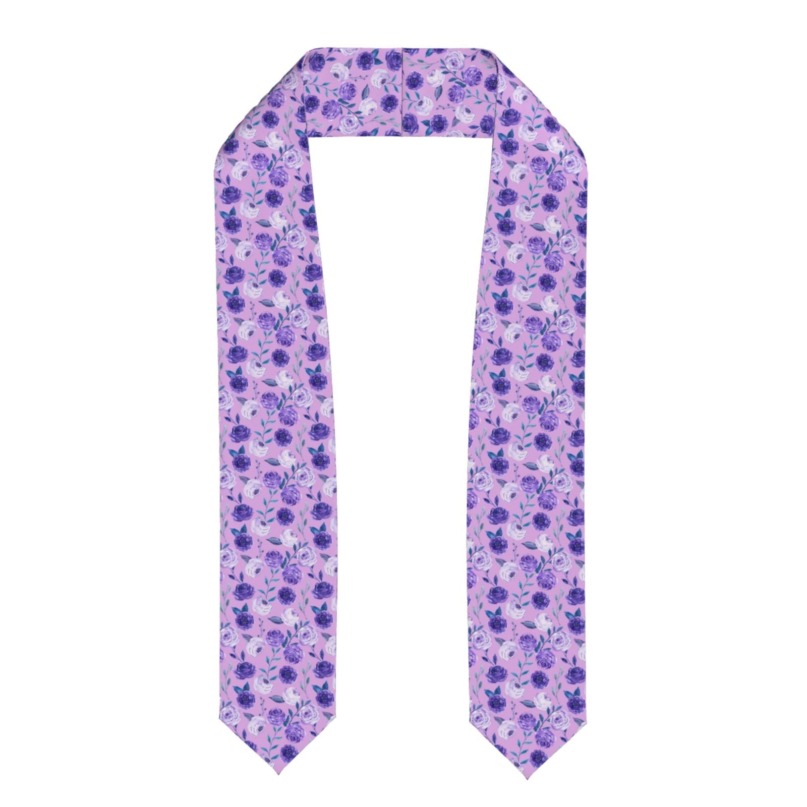 Rateoe Violet Pattern Graduation Shawl Stole – Elegant Stole for ...