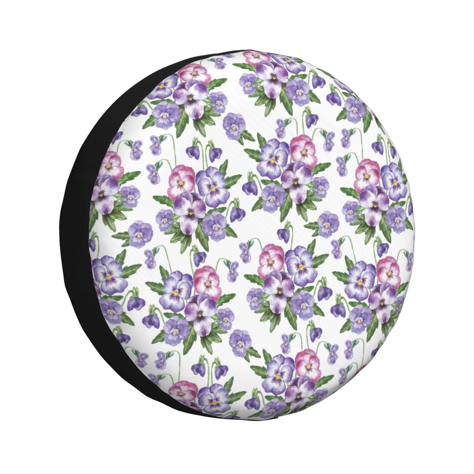 Rateoe Violets Flowers Pattern Tire Cover Wheel Protectors Weatherproof ...