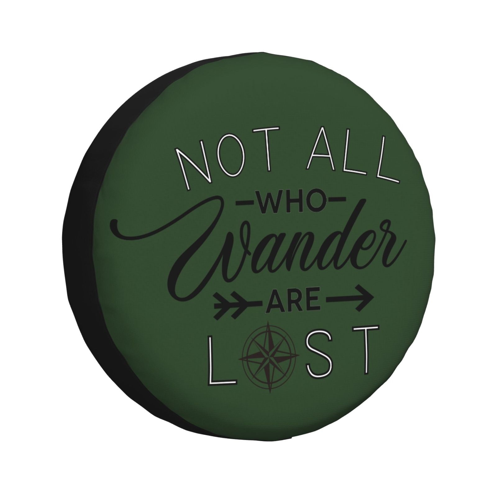 Rateoe Not All Who Wander Design Pattern Tire Cover Wheel Protectors ...