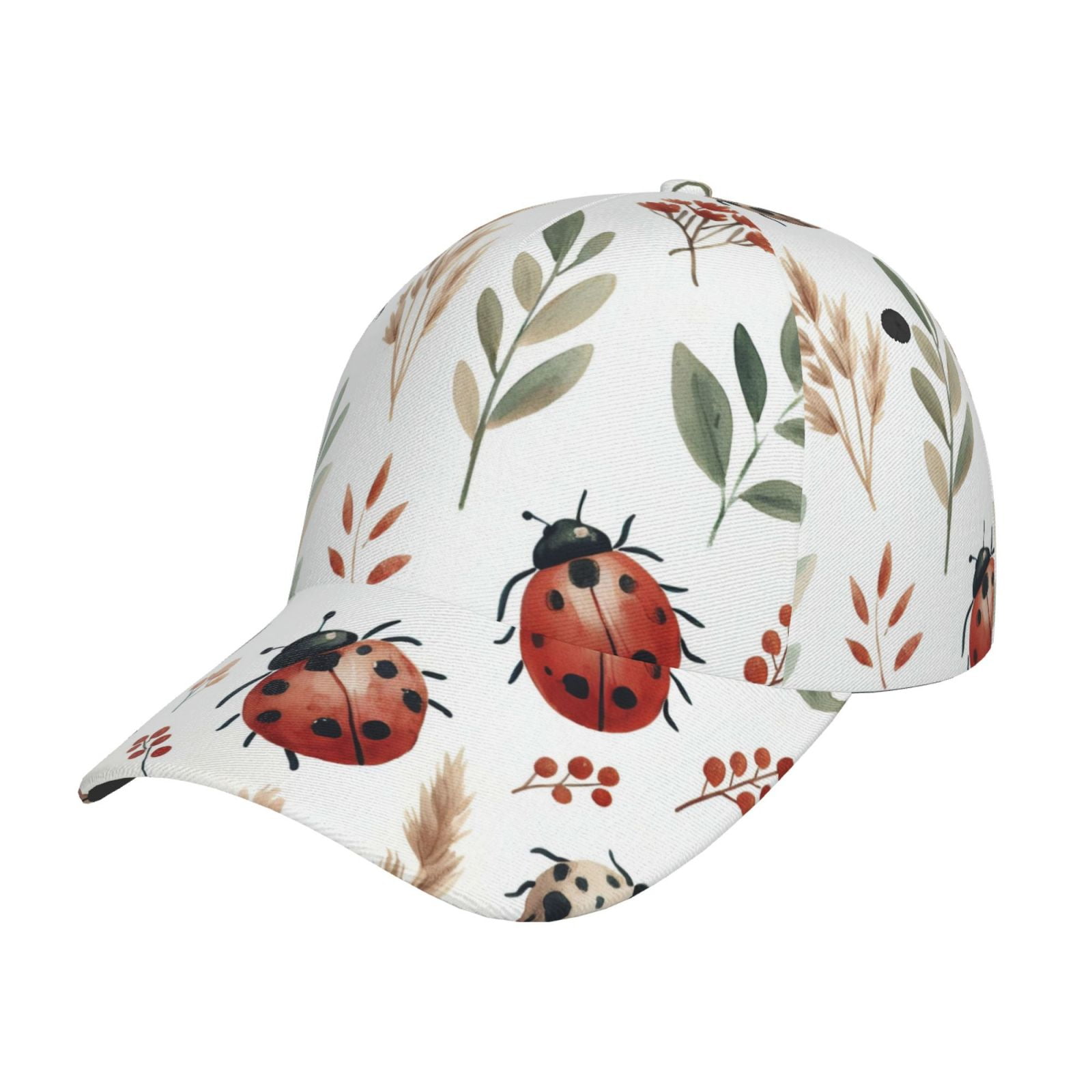 Rateoe Watercolor Ladybug Pattern Men’s Baseball Cap – Adjustable ...