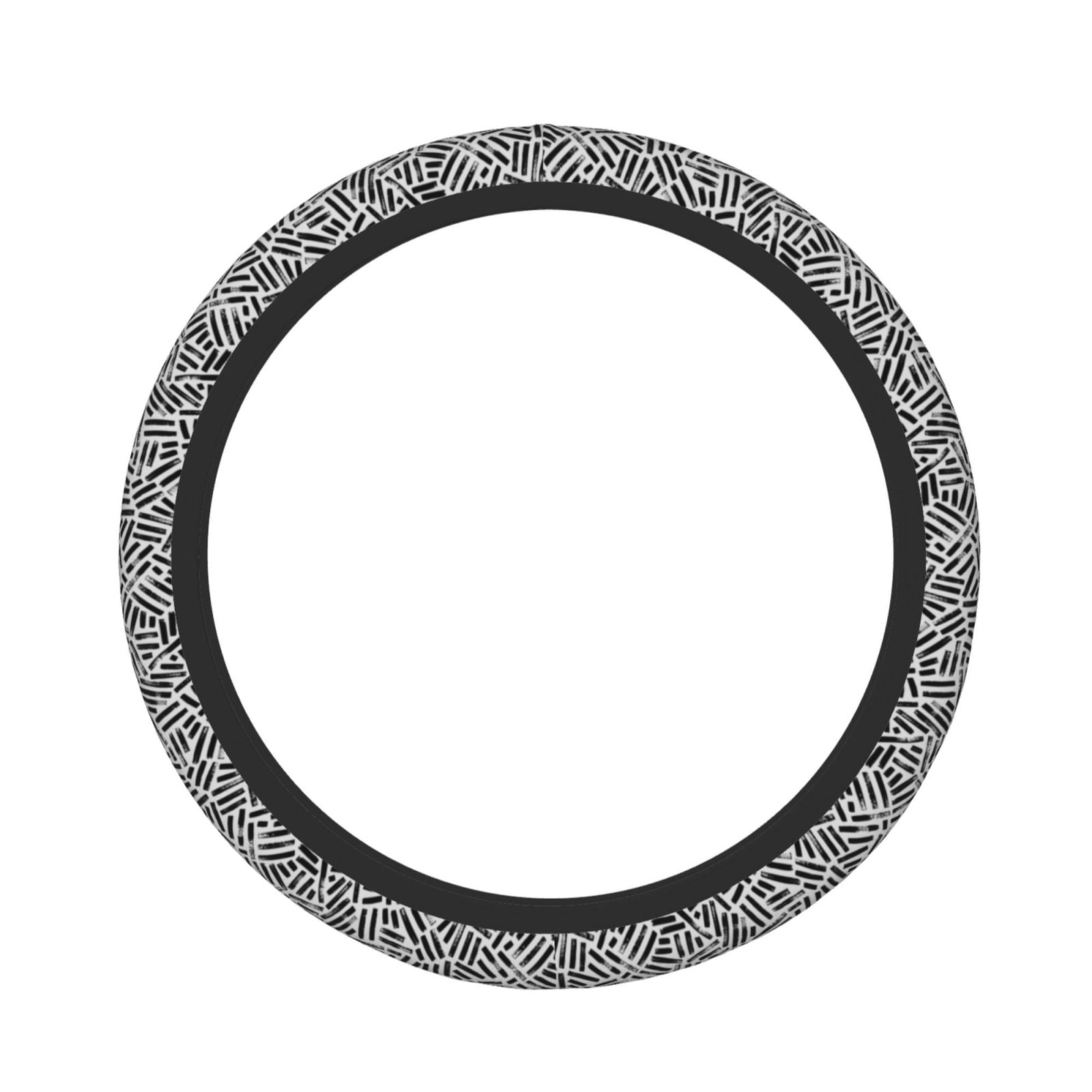 Rateoe Weave Geometric Pattern Elastic Stretch Steering Wheel Cover ...