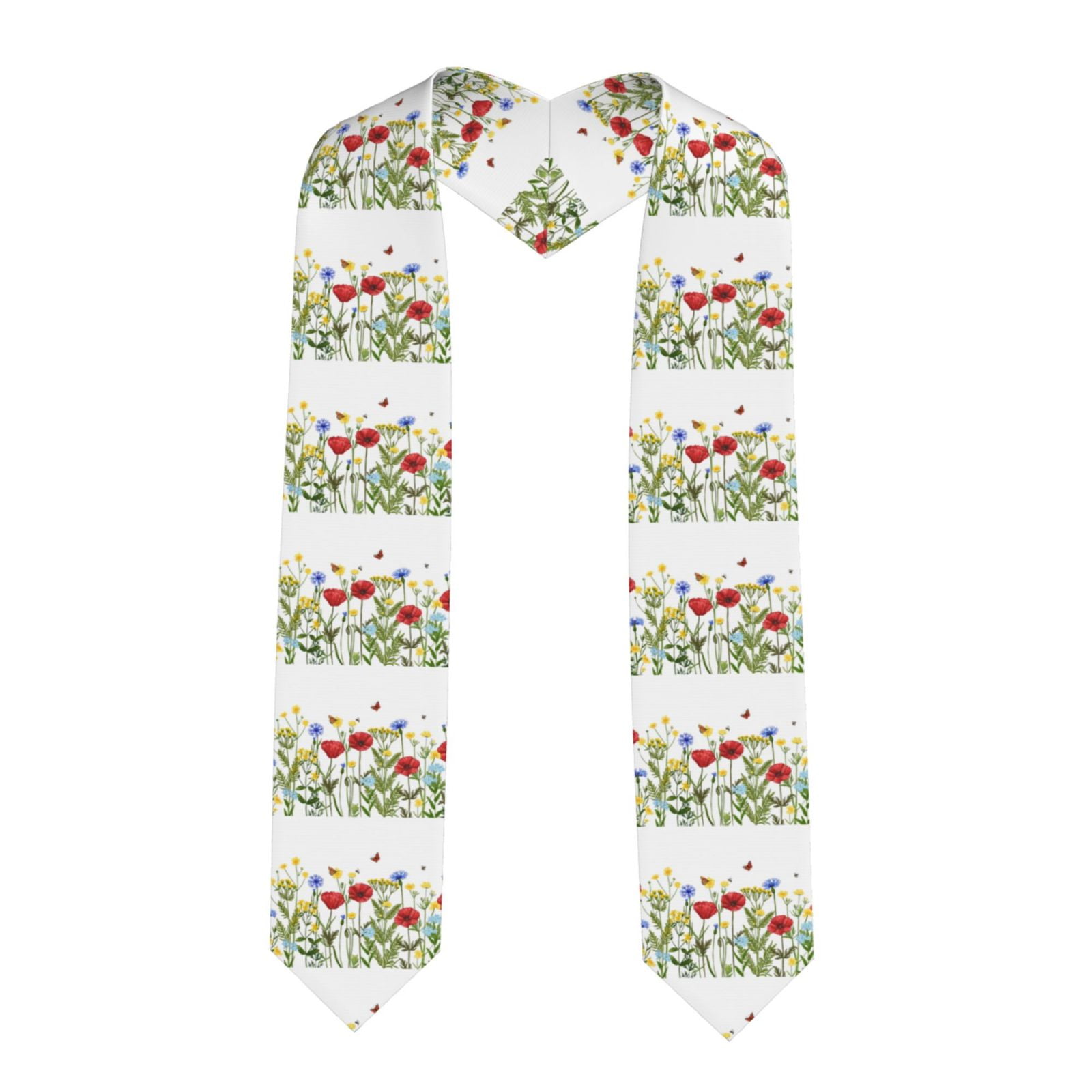 Rateoe Wild Herbs Pattern Graduation Shawl Stole – Elegant Stole for ...