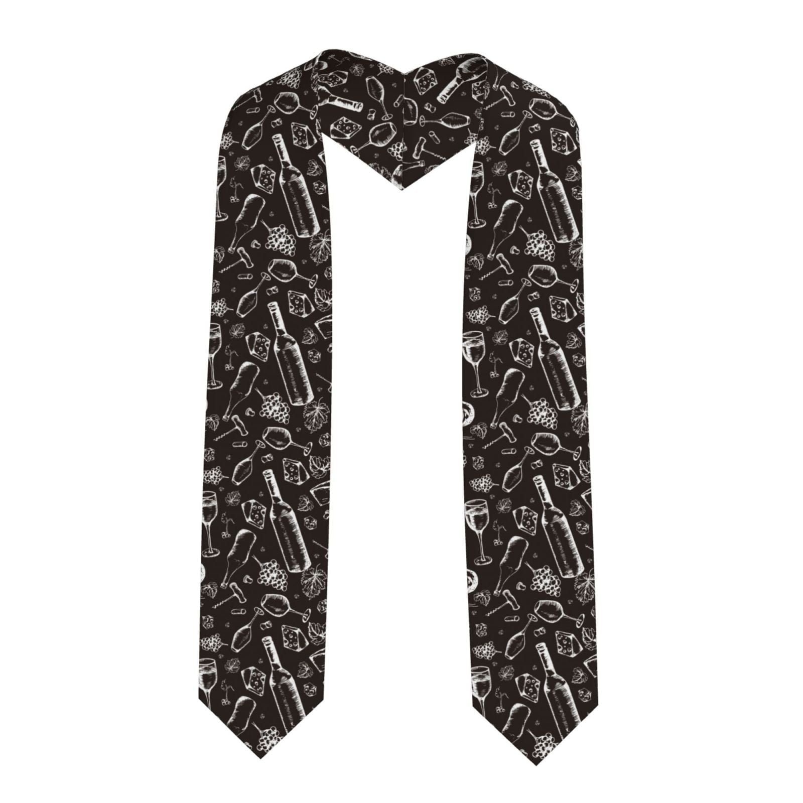 Rateoe Wine Seamless Pattern Graduation Shawl Stole – Elegant Stole for ...