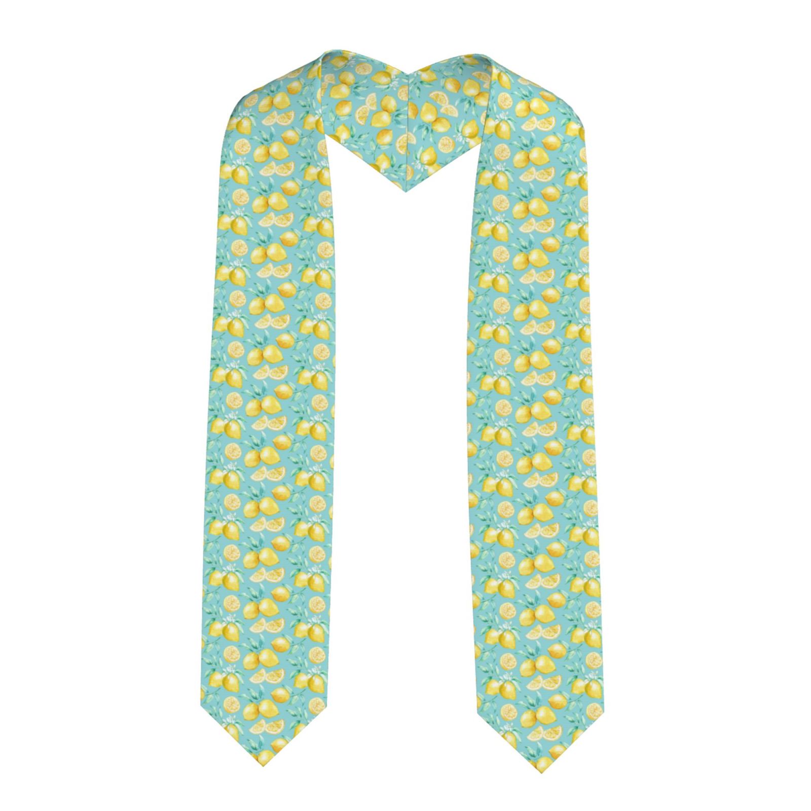 Rateoe Yellow Lemon Pattern Graduation Shawl Stole – Elegant Stole for ...