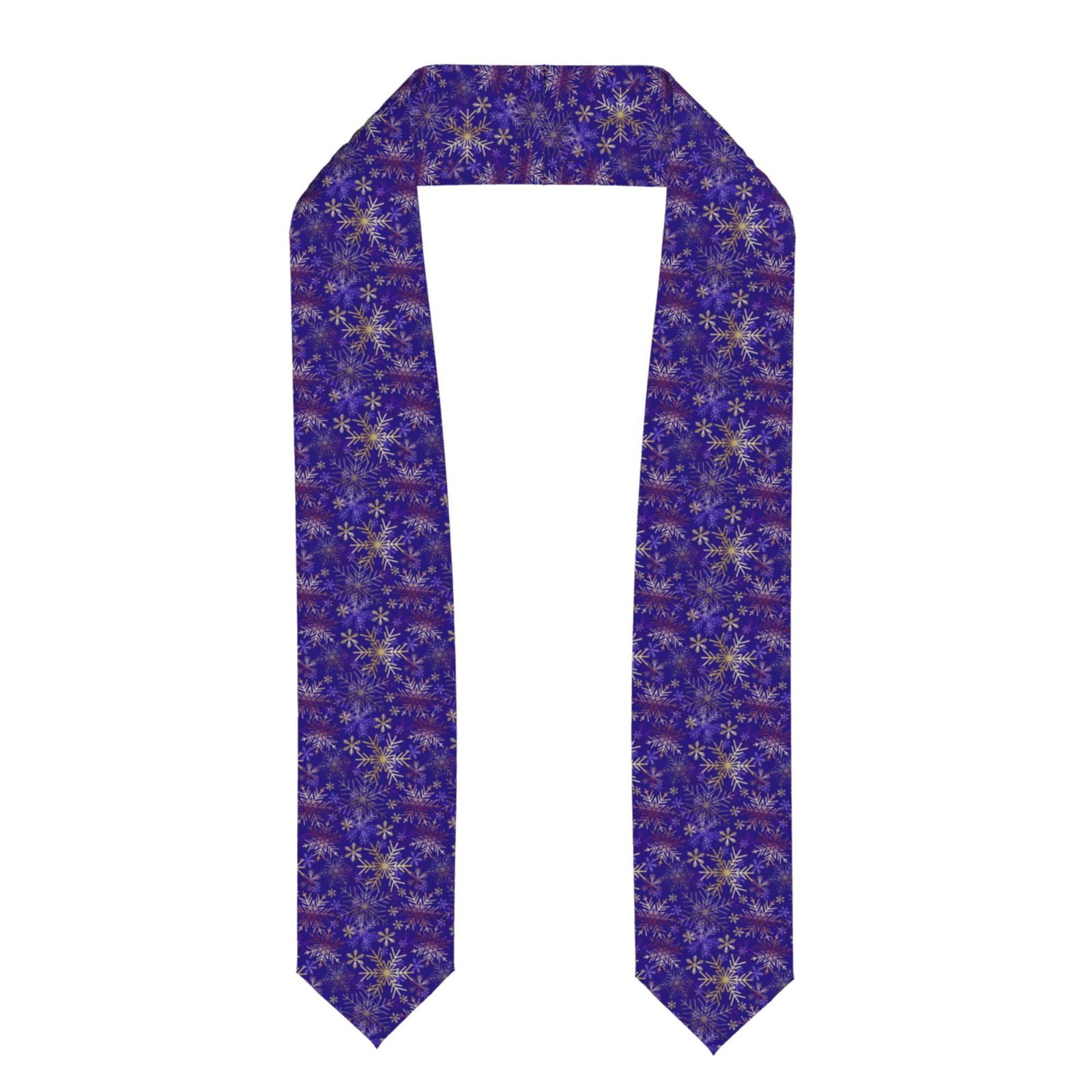 Rateoe blue purple Snowflake Pattern Graduation Shawl Stole – Elegant ...