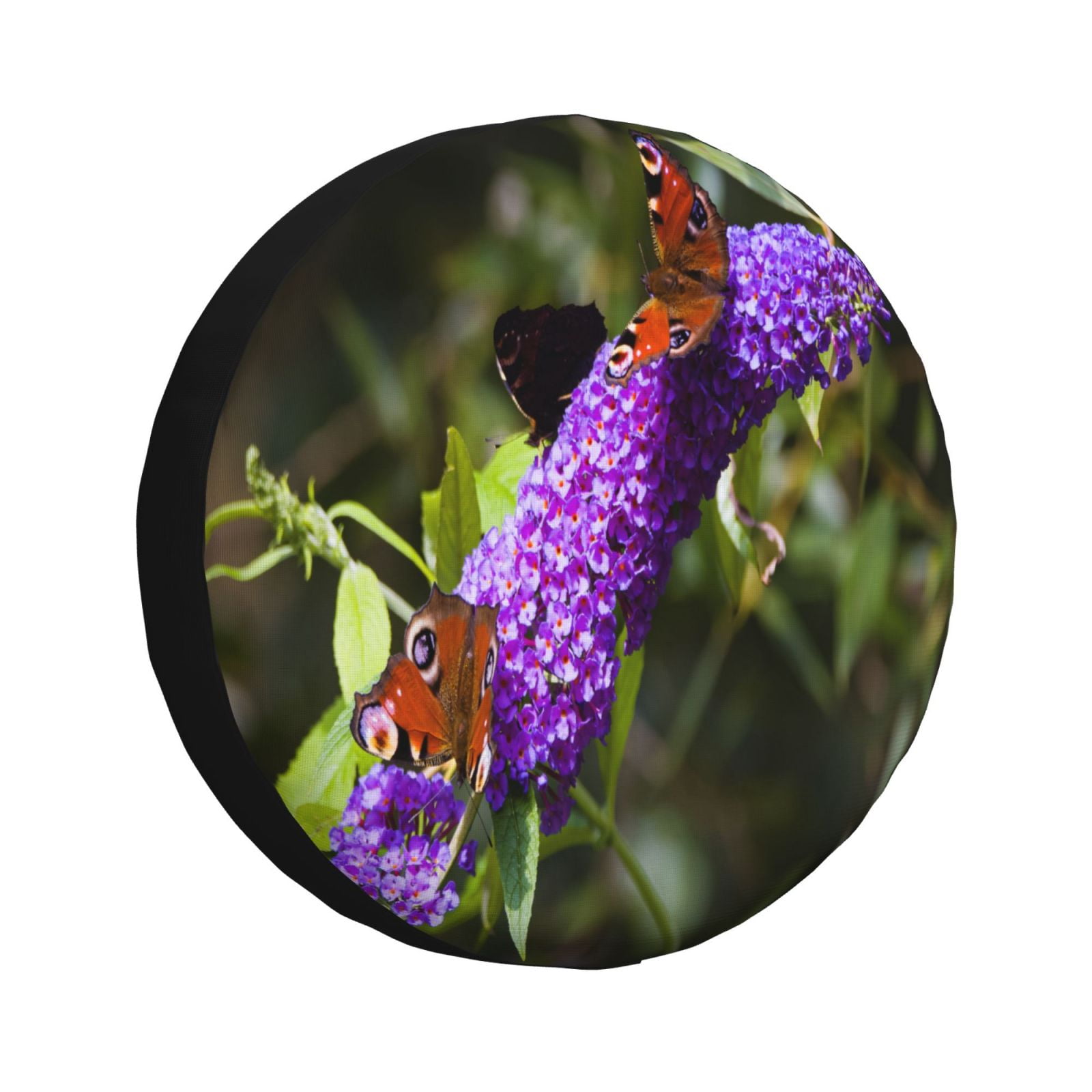 Rateoe butterfly bush flower Pattern Tire Cover Wheel Protectors ...