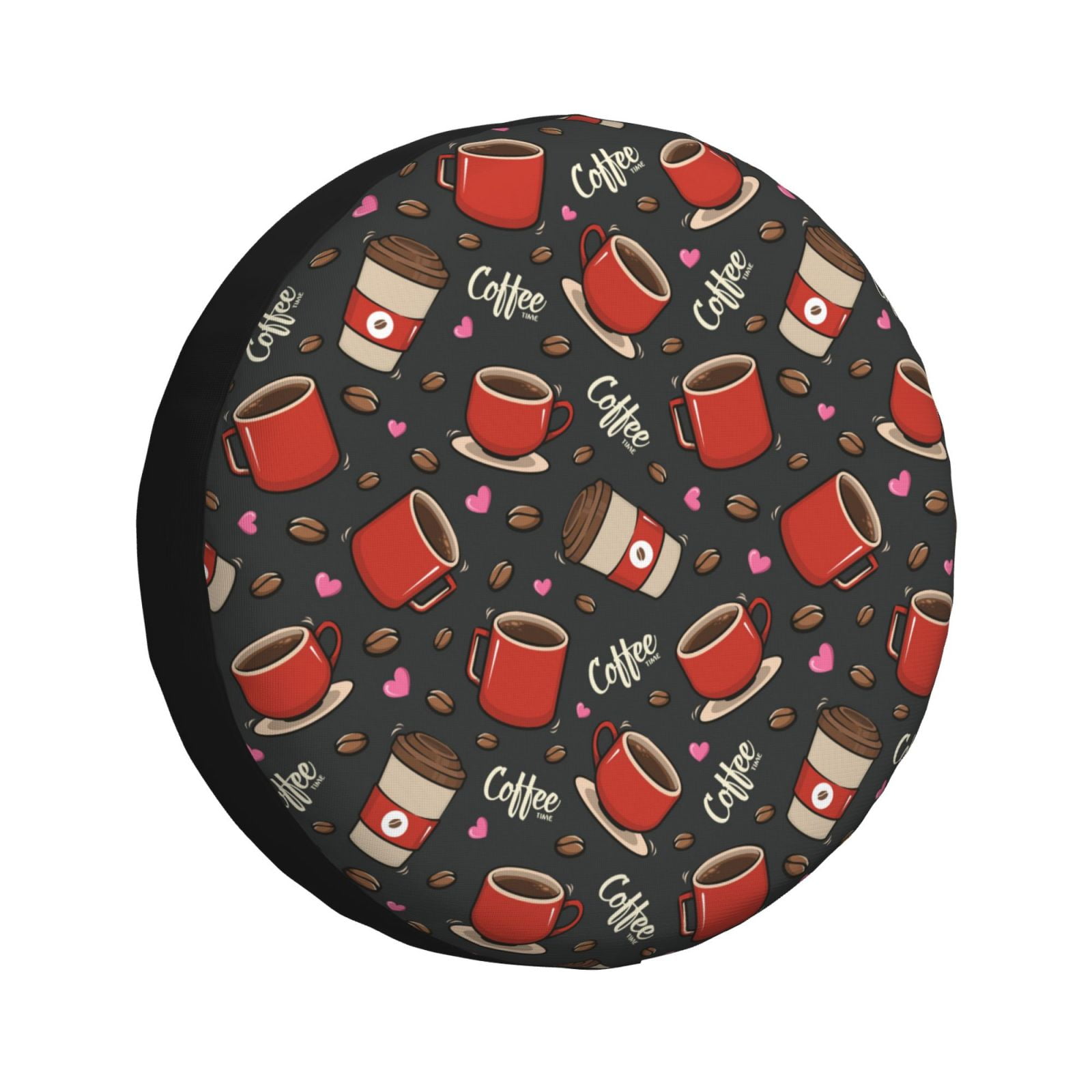Rateoe coffee mug cup Pattern Tire Cover Wheel Protectors Weatherproof ...