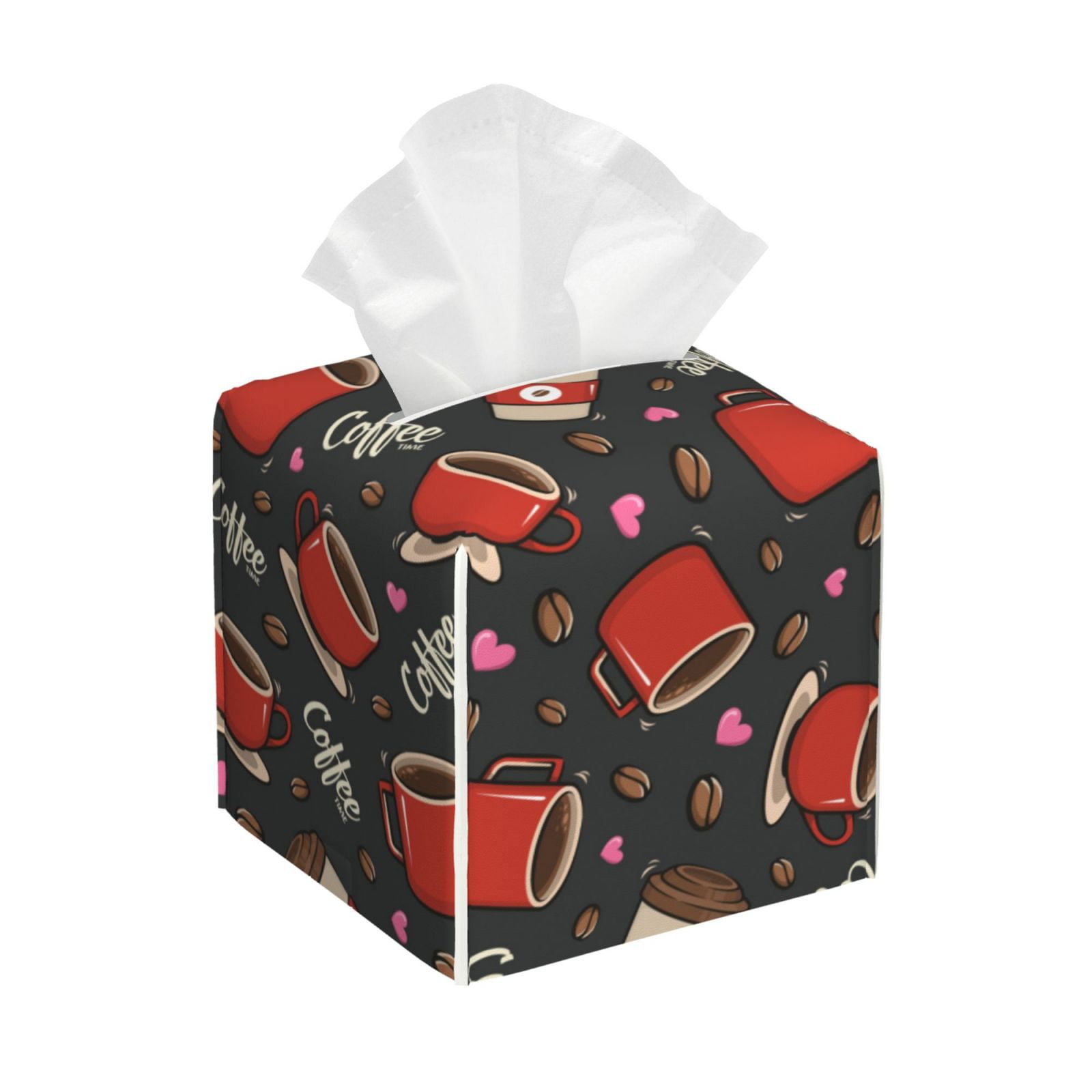Rateoe coffee mug cup Pattern Tissue Box Cover, Modern Square ...